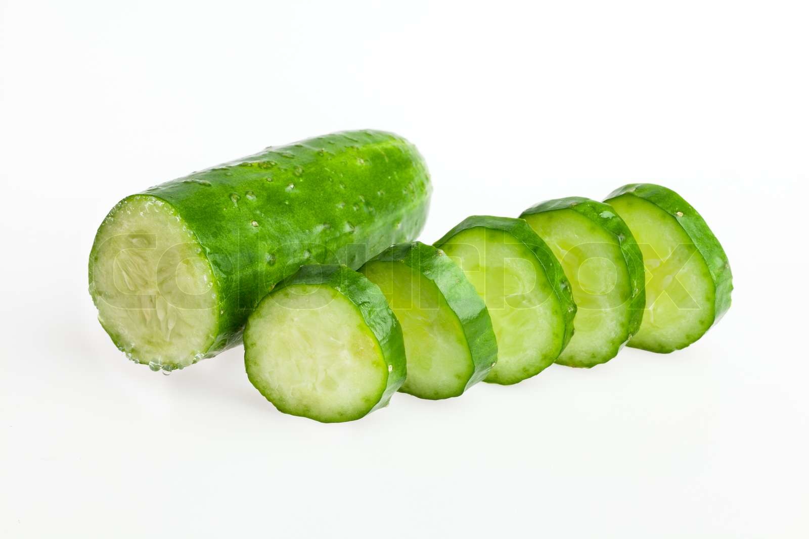 Slice cucumber | Stock image | Colourbox