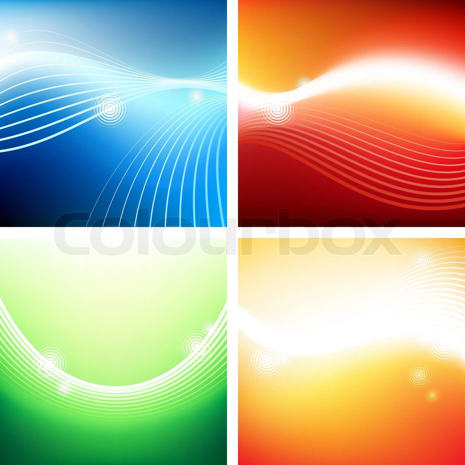 Levende baggrunde af vandløb | Stock vektor | Colourbox