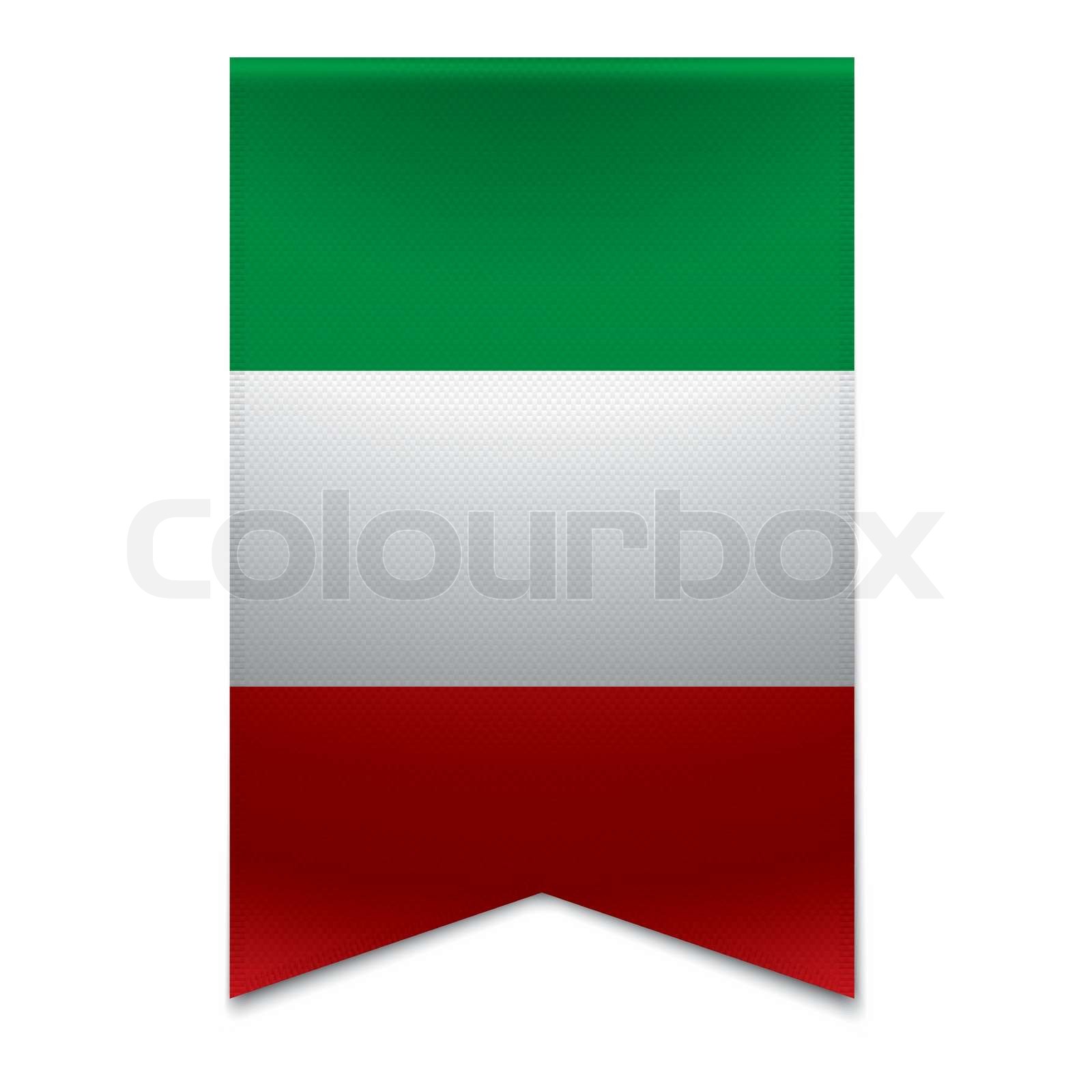 Ribbon banner - italian flag | Stock vector | Colourbox
