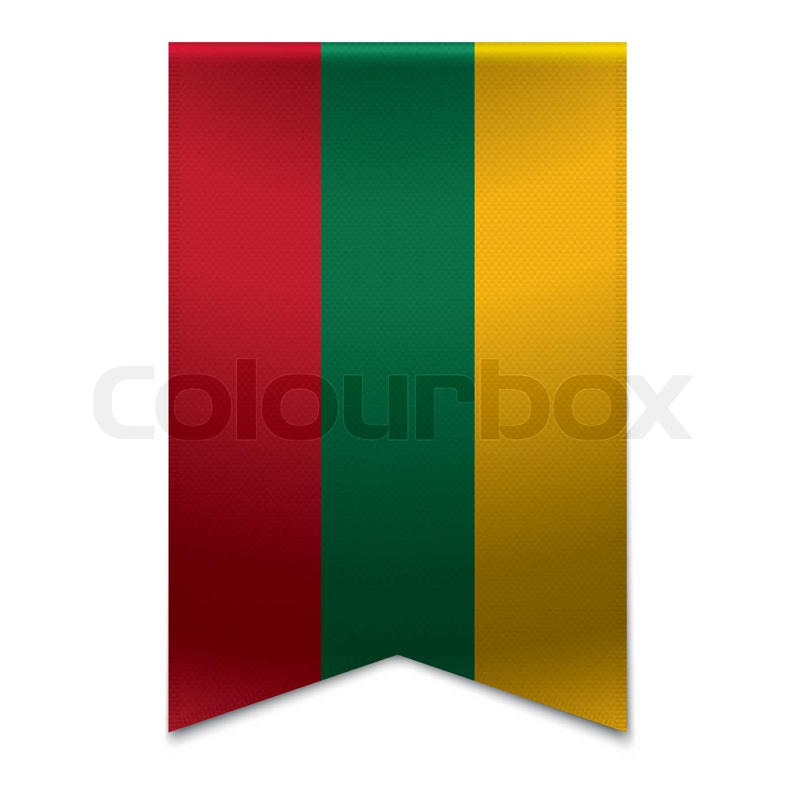 Ribbon banner - lithuanian flag | Stock vector | Colourbox
