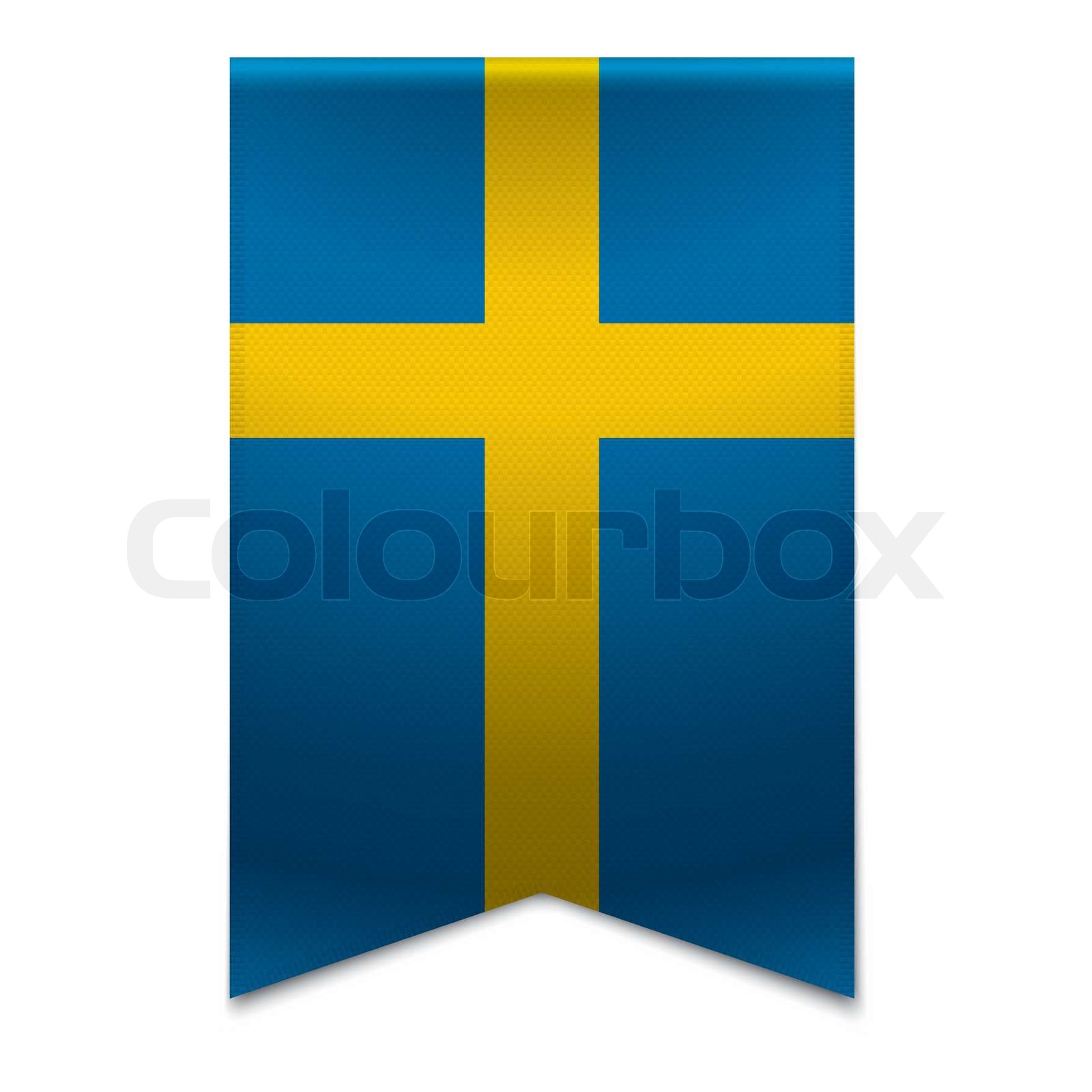 Ribbon banner - swedish flag | Stock vector | Colourbox