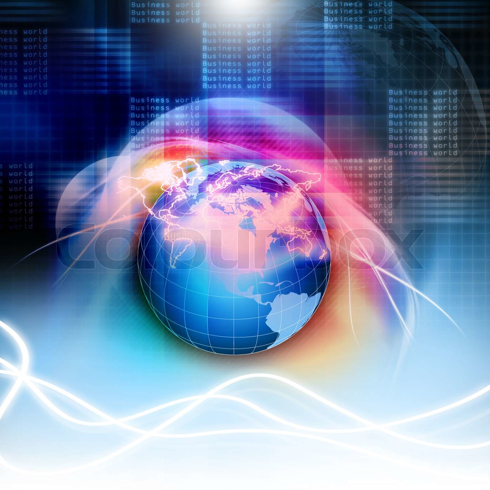 Digital illustration of earth | Stock image | Colourbox