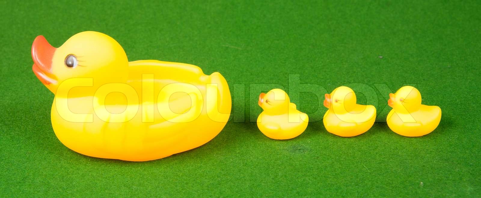 Plastic yellow duck toy | Stock image | Colourbox