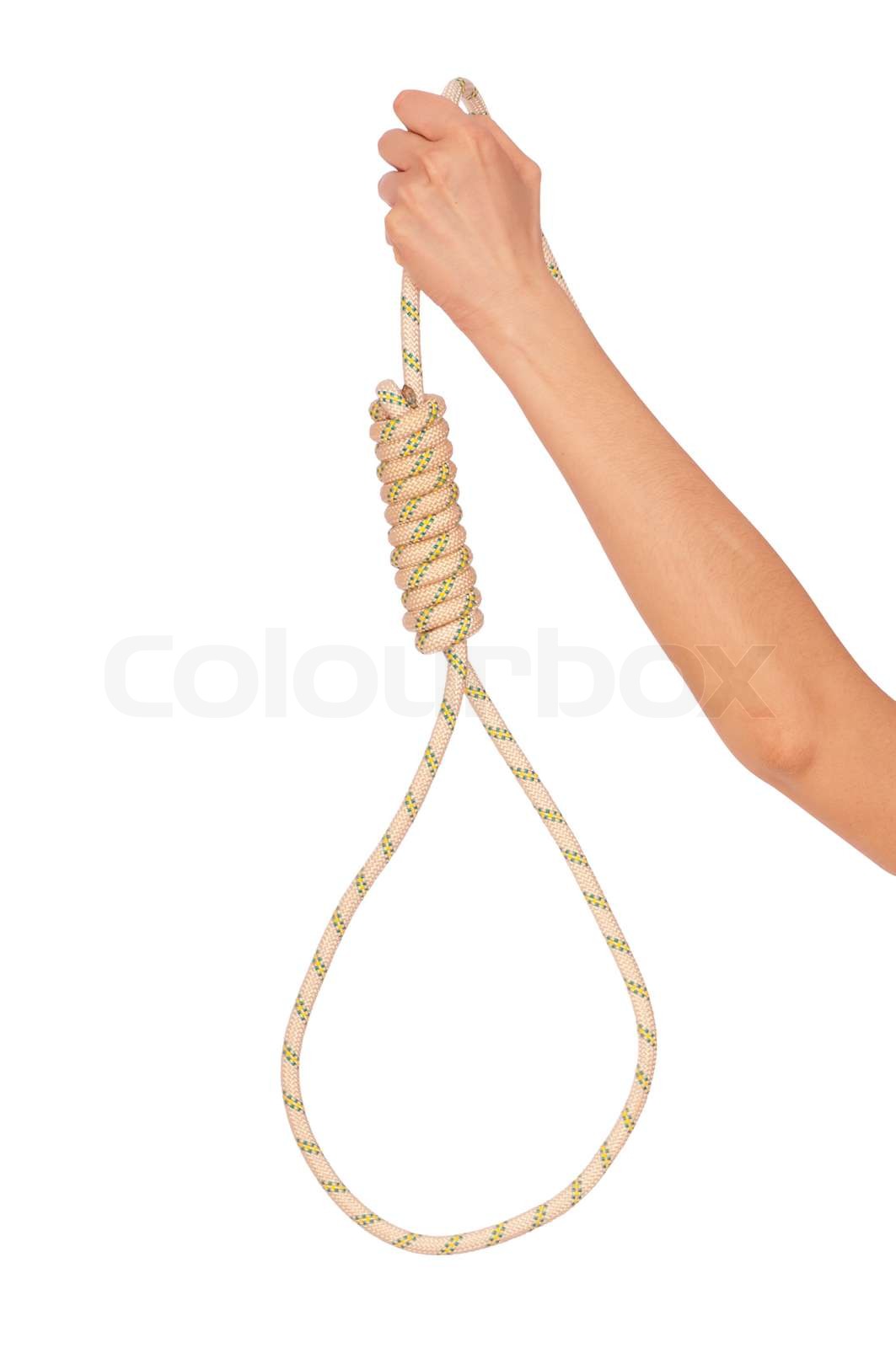 suicide with rope | Stock image | Colourbox