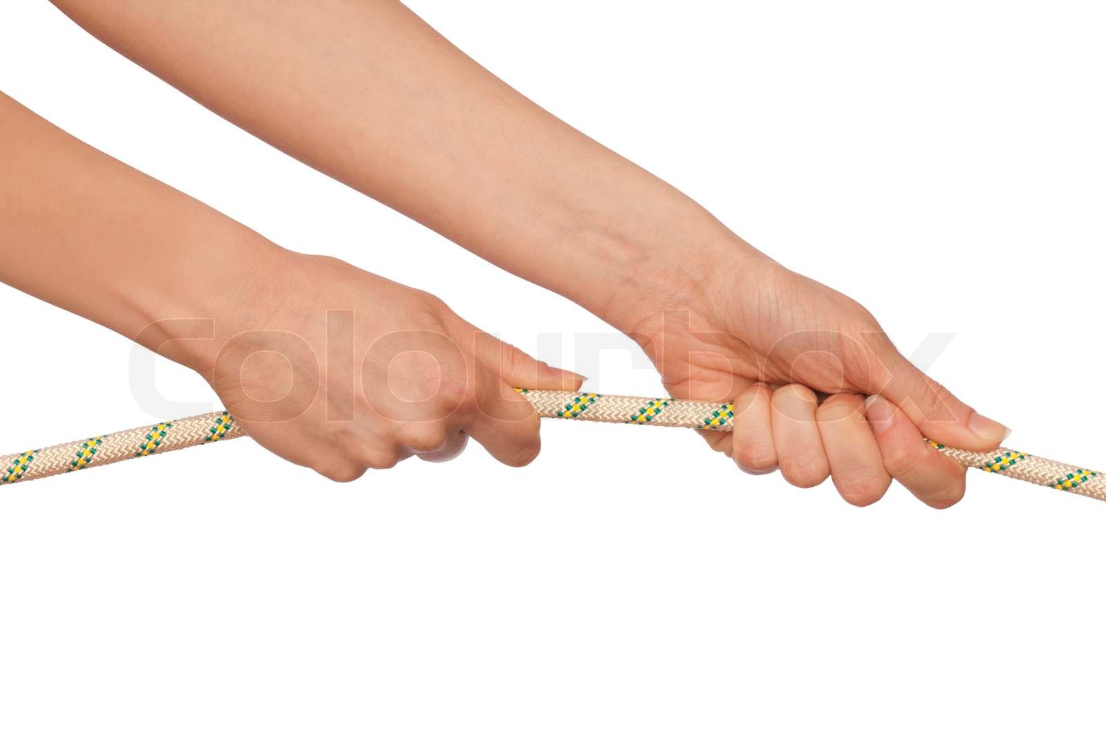 pulling of a rope | Stock image | Colourbox