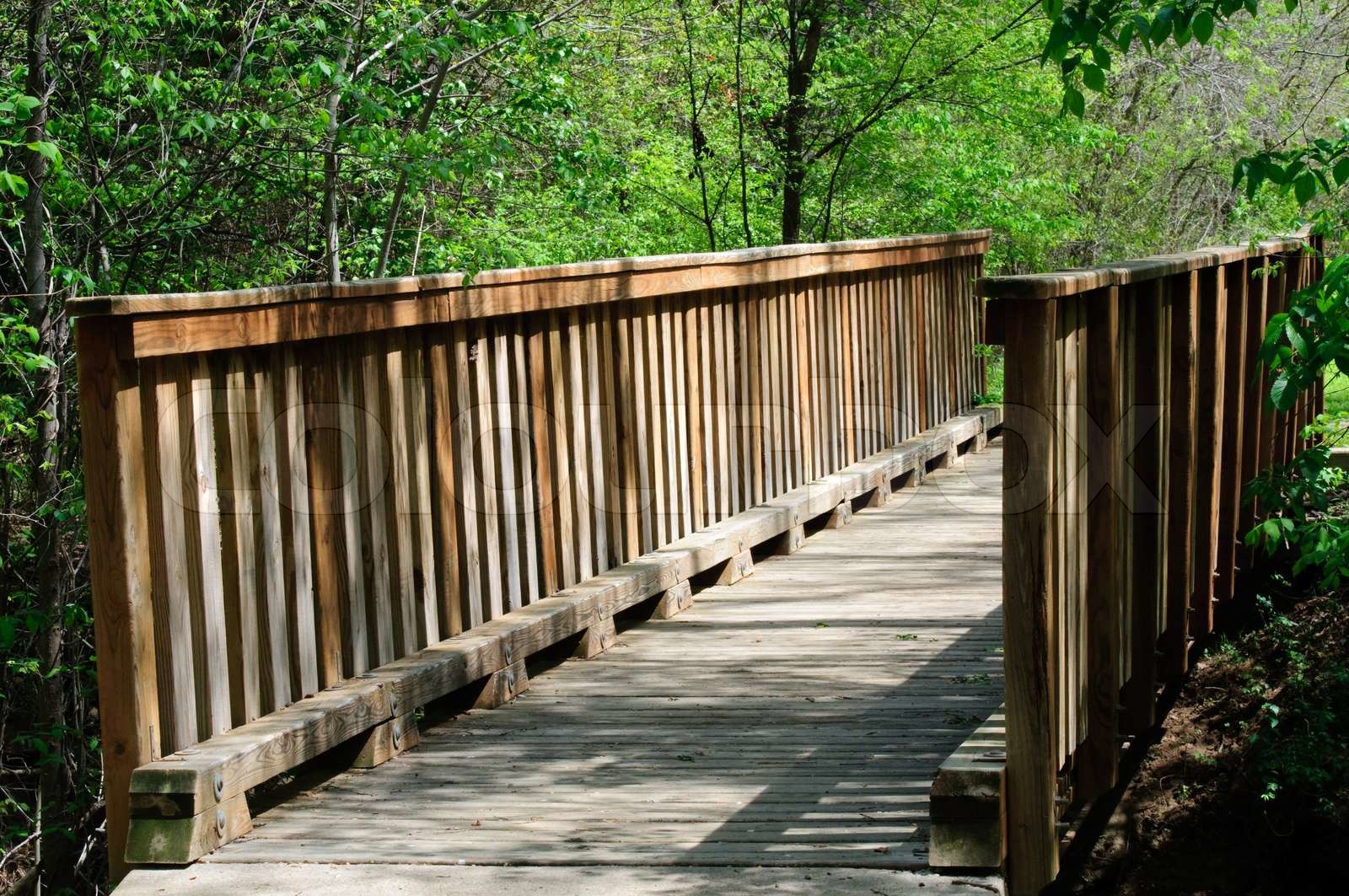 Wooden bridge | Stock image | Colourbox