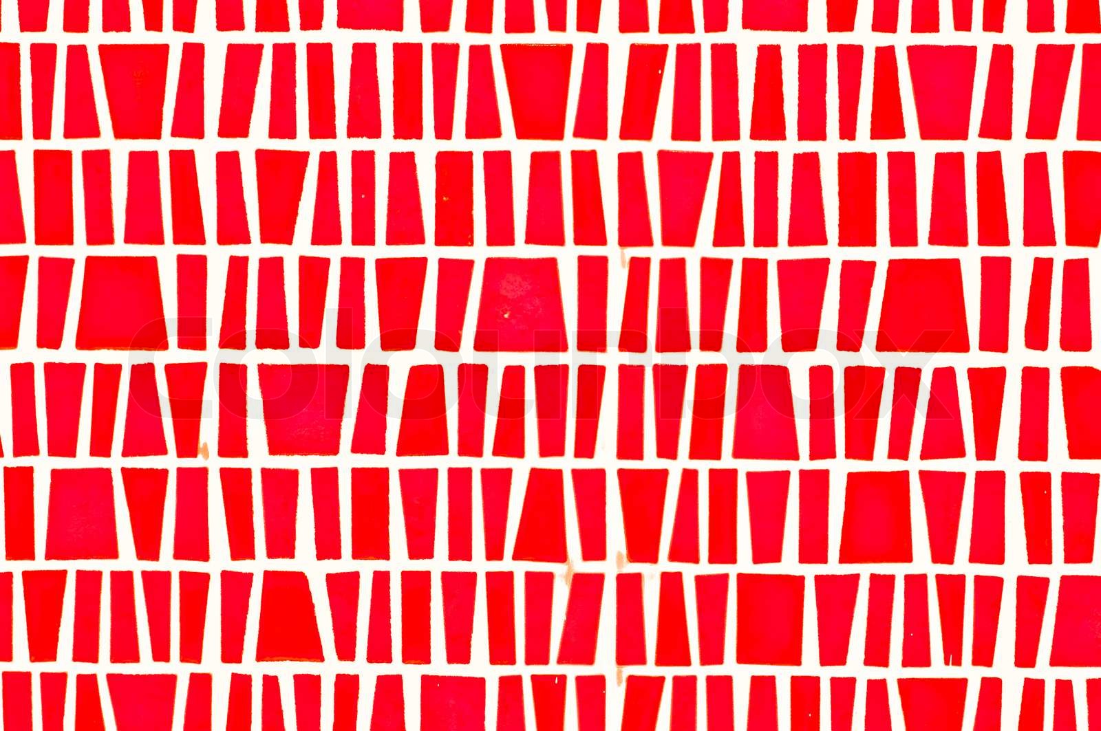 The Red ceramic texture | Stock image | Colourbox