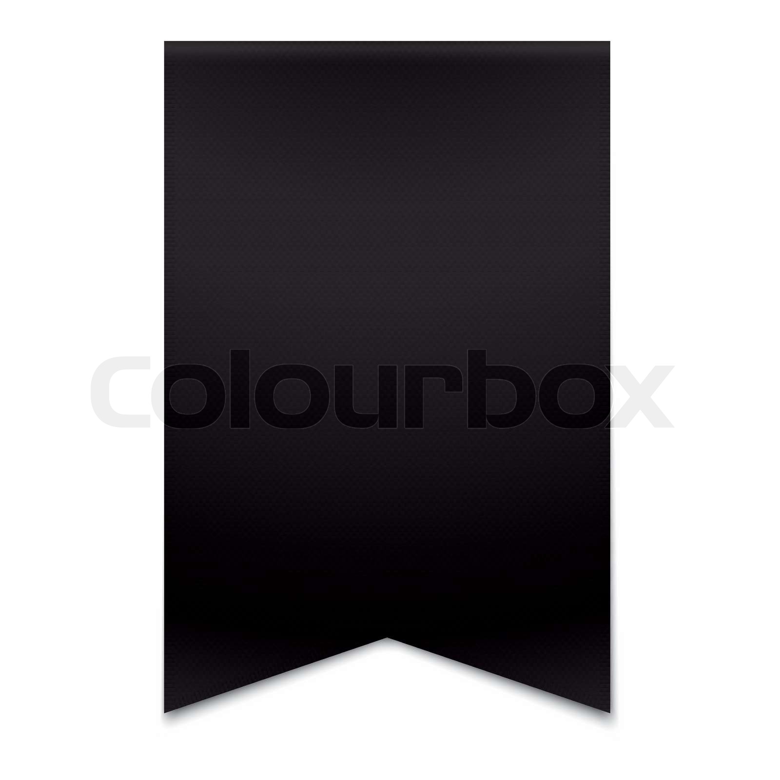 Black ribbon banner | Stock vector | Colourbox