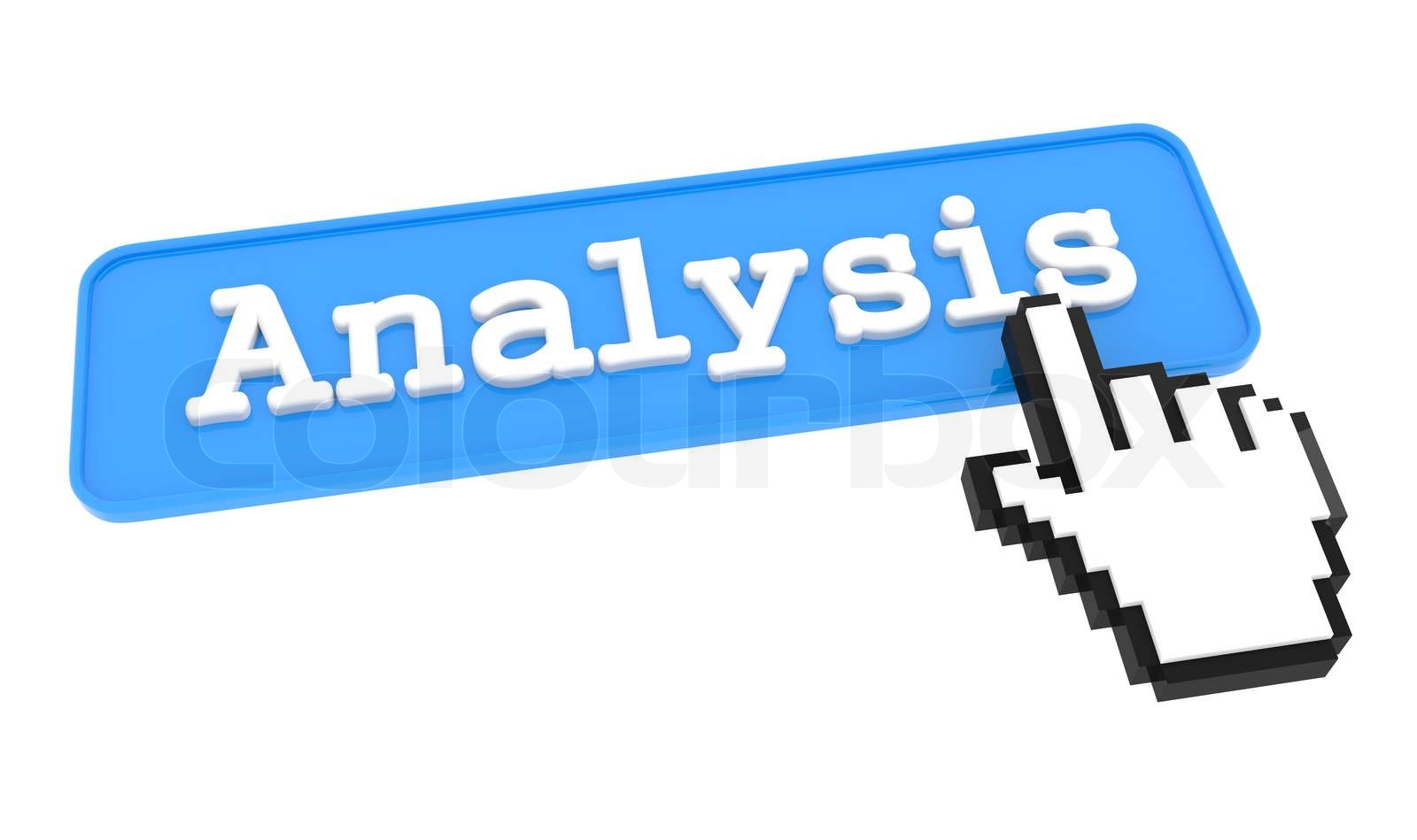 Analysis Button Stock Image Colourbox 3359