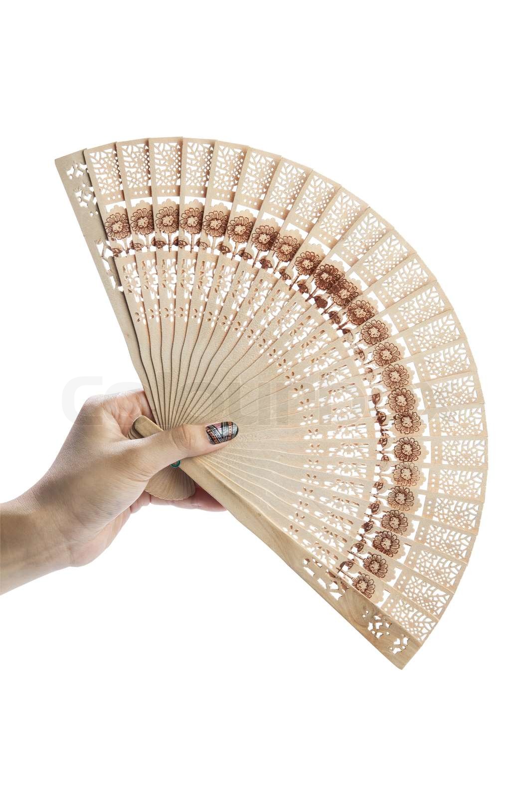 Hand hold fan | Stock image | Colourbox