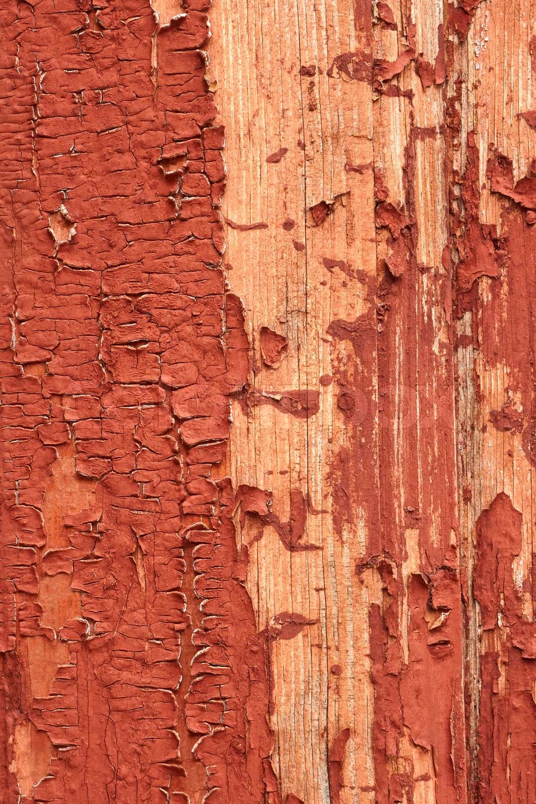 Wooden boards painted in red | Stock image | Colourbox