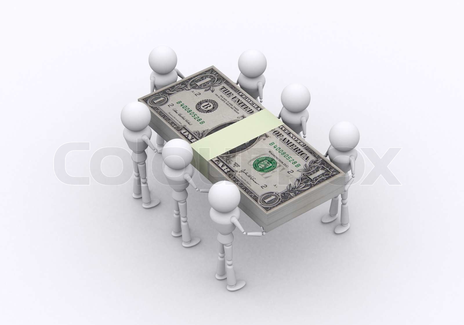 Dollar packs | Stock image | Colourbox