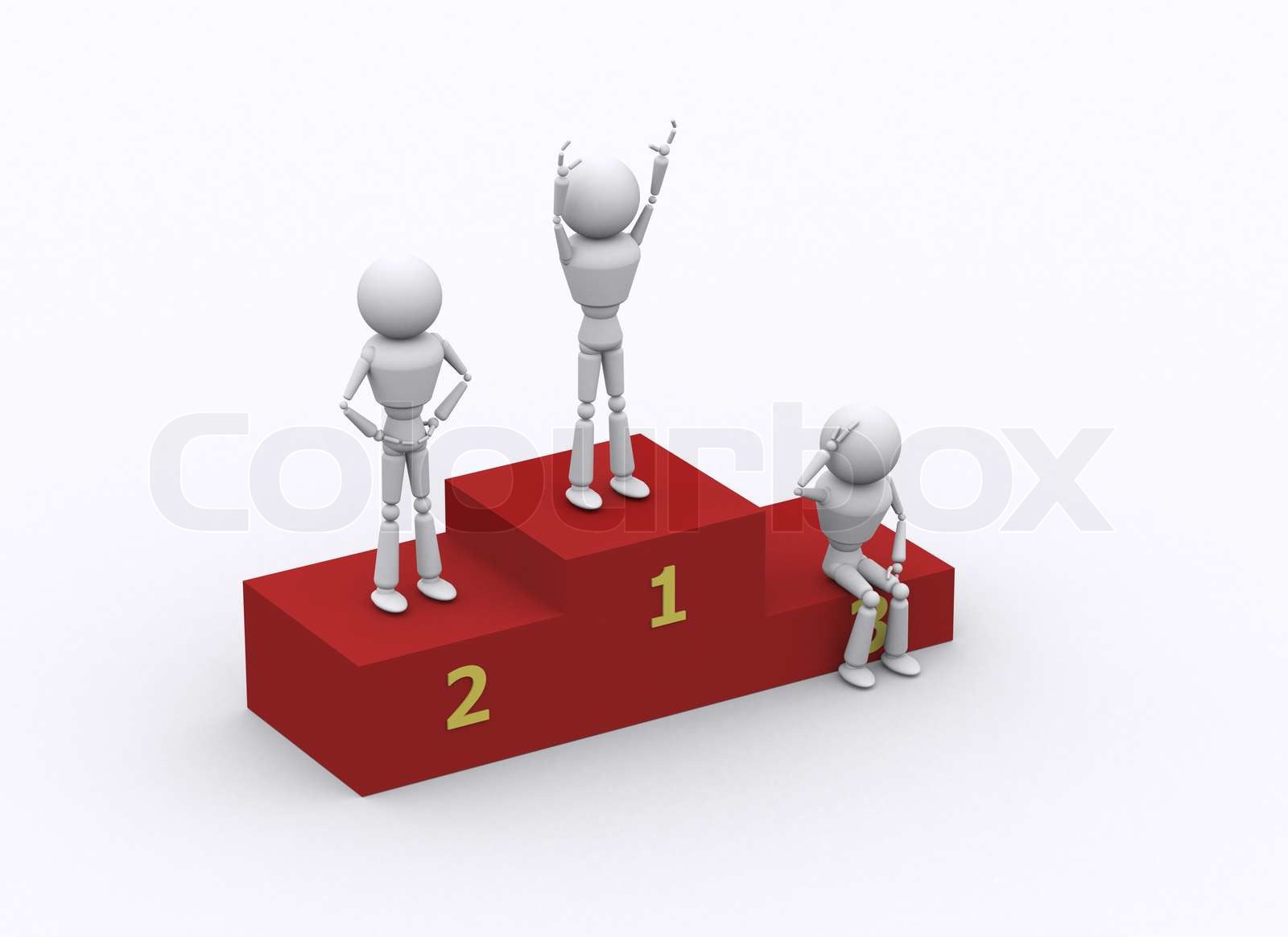 Podium Gewinner | Stock Bild | Colourbox