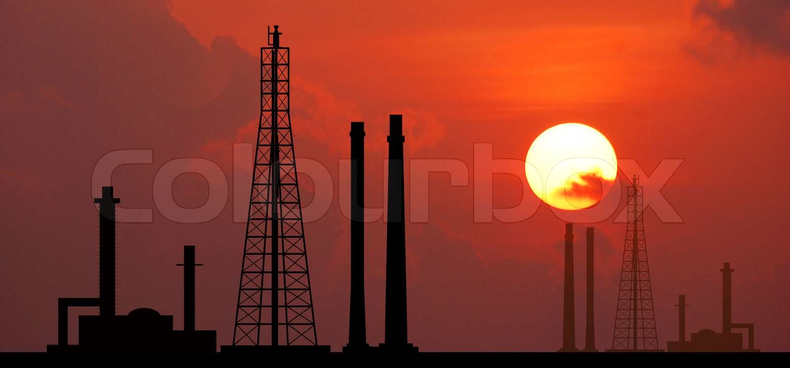 Power plant powerhouse electric industry industrial business factory ...