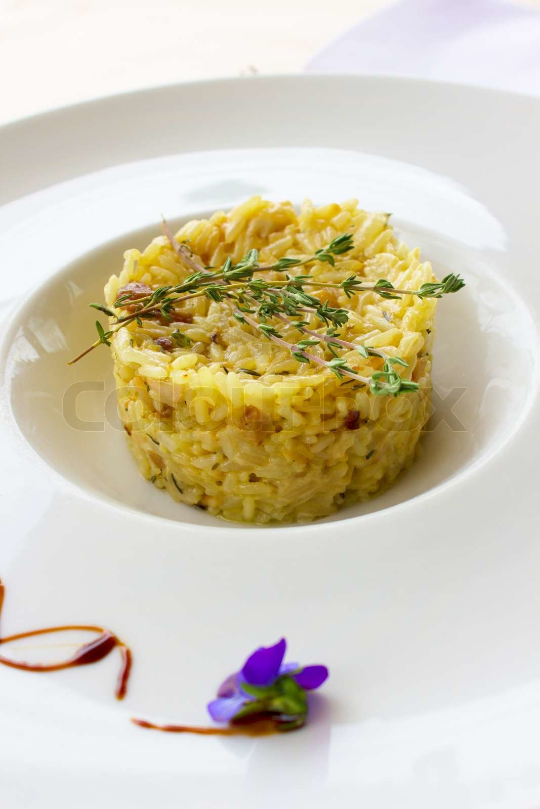 risotto in plate | Stock image | Colourbox