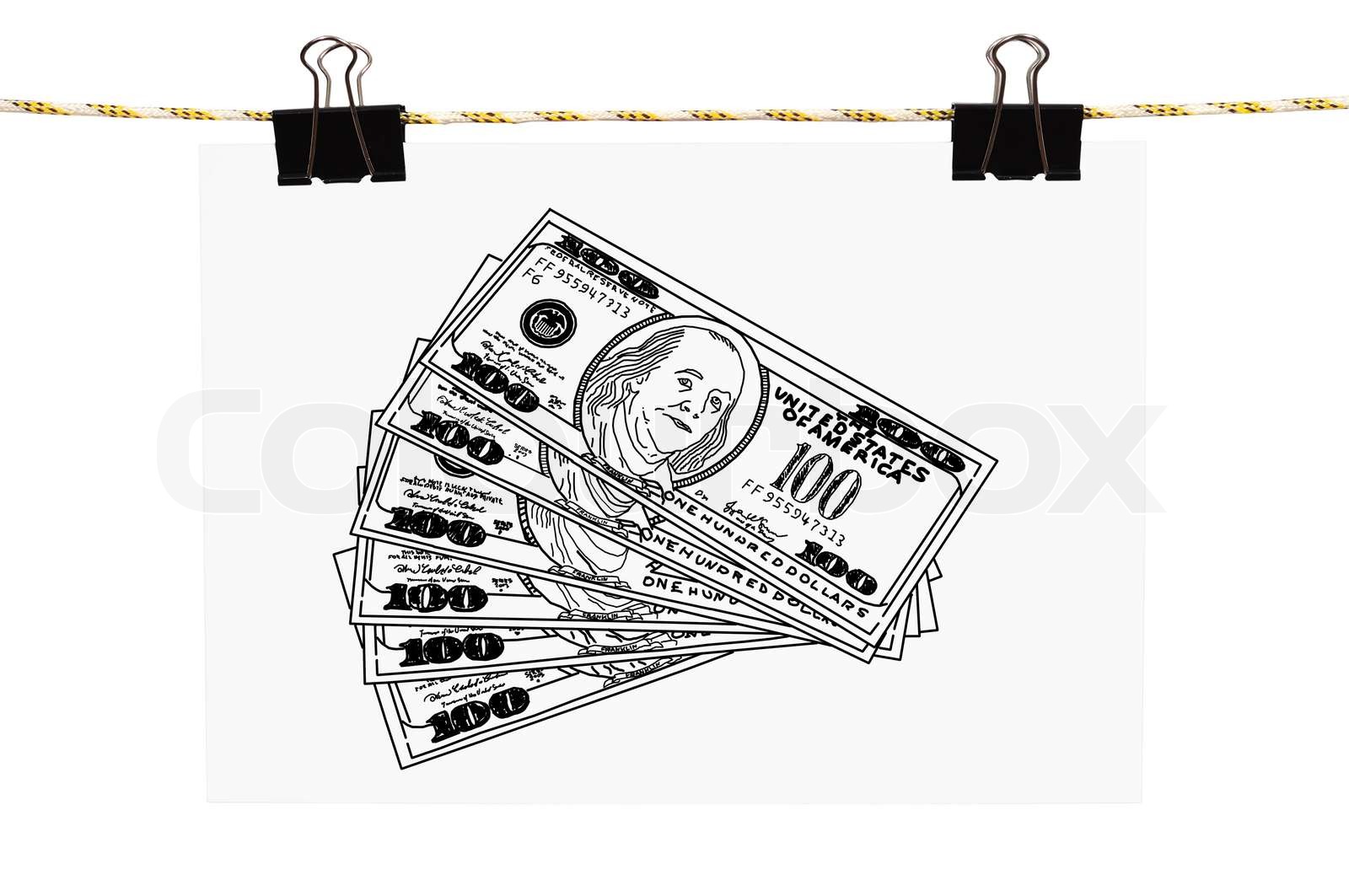 Plakat Med Tegning Dollars Stock Foto Colourbox Plakat Med Tegning Dollars Stock Foto Colourbox