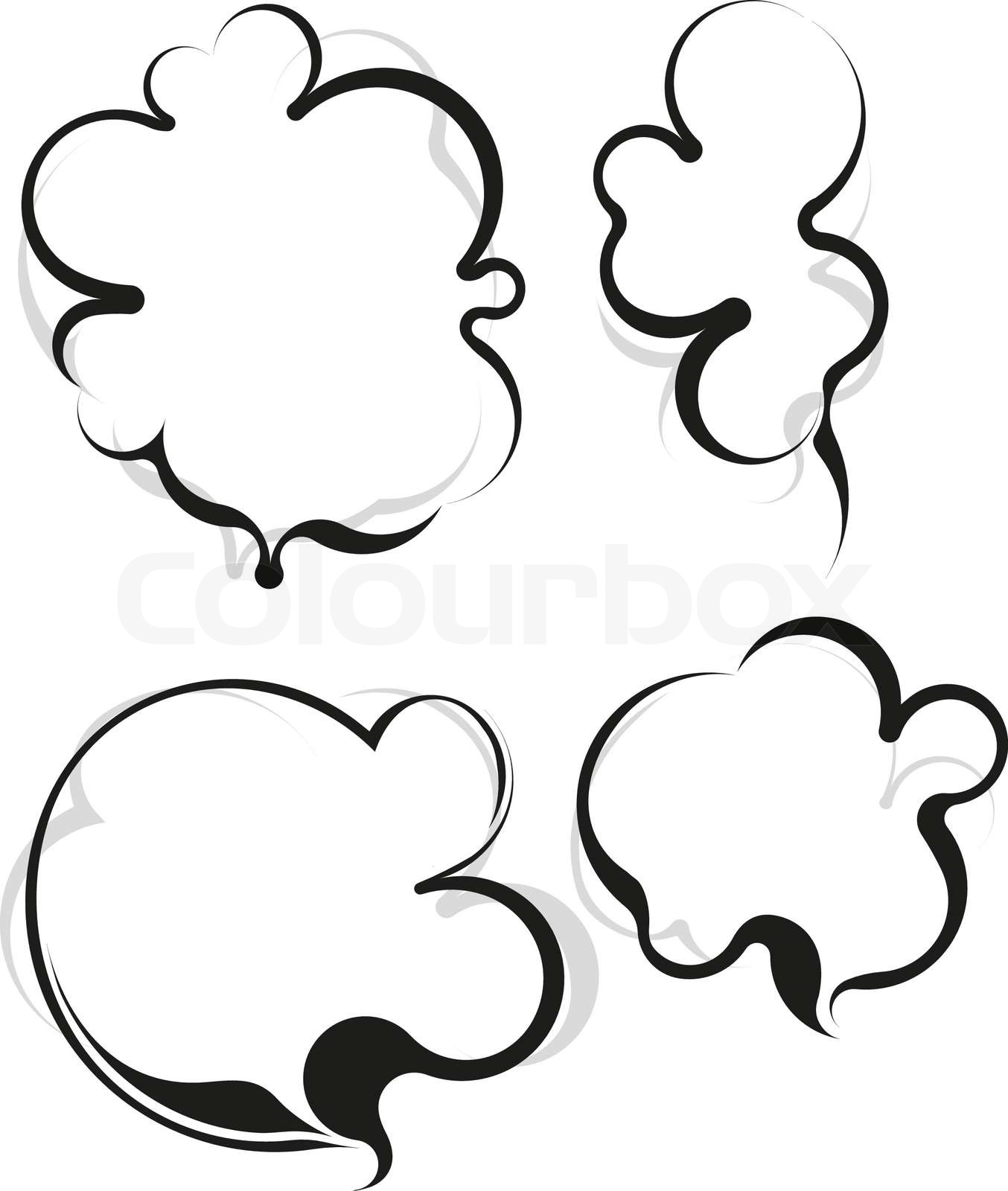 A collection of comic style speech bubbles Vector illustration | Stock vector | Colourbox