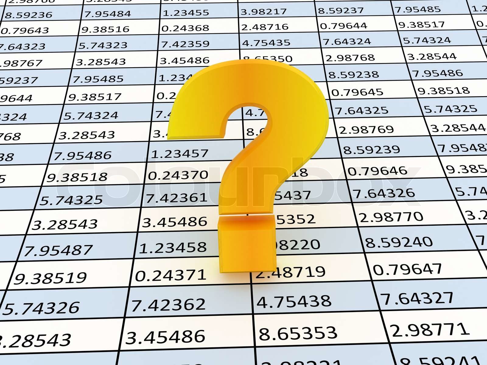 Frage | Stock Bild | Colourbox