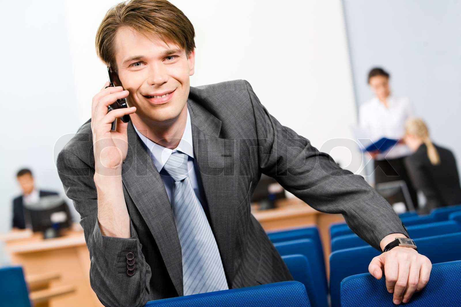 Busy manager | Stock image | Colourbox