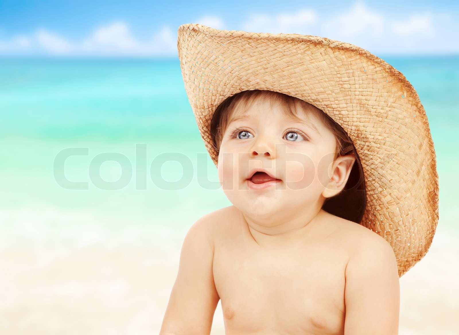 Kleine Nackt Cowboy Am Strand Stock Bild Colourbox 3588