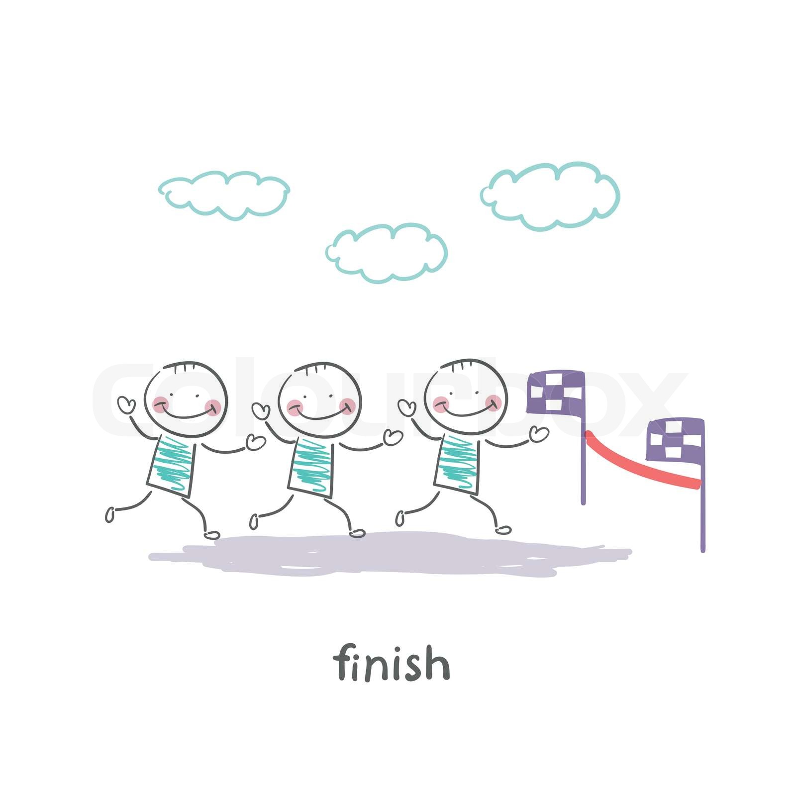 Finish Stock Vector Colourbox Finish Stock Vector Colourbox