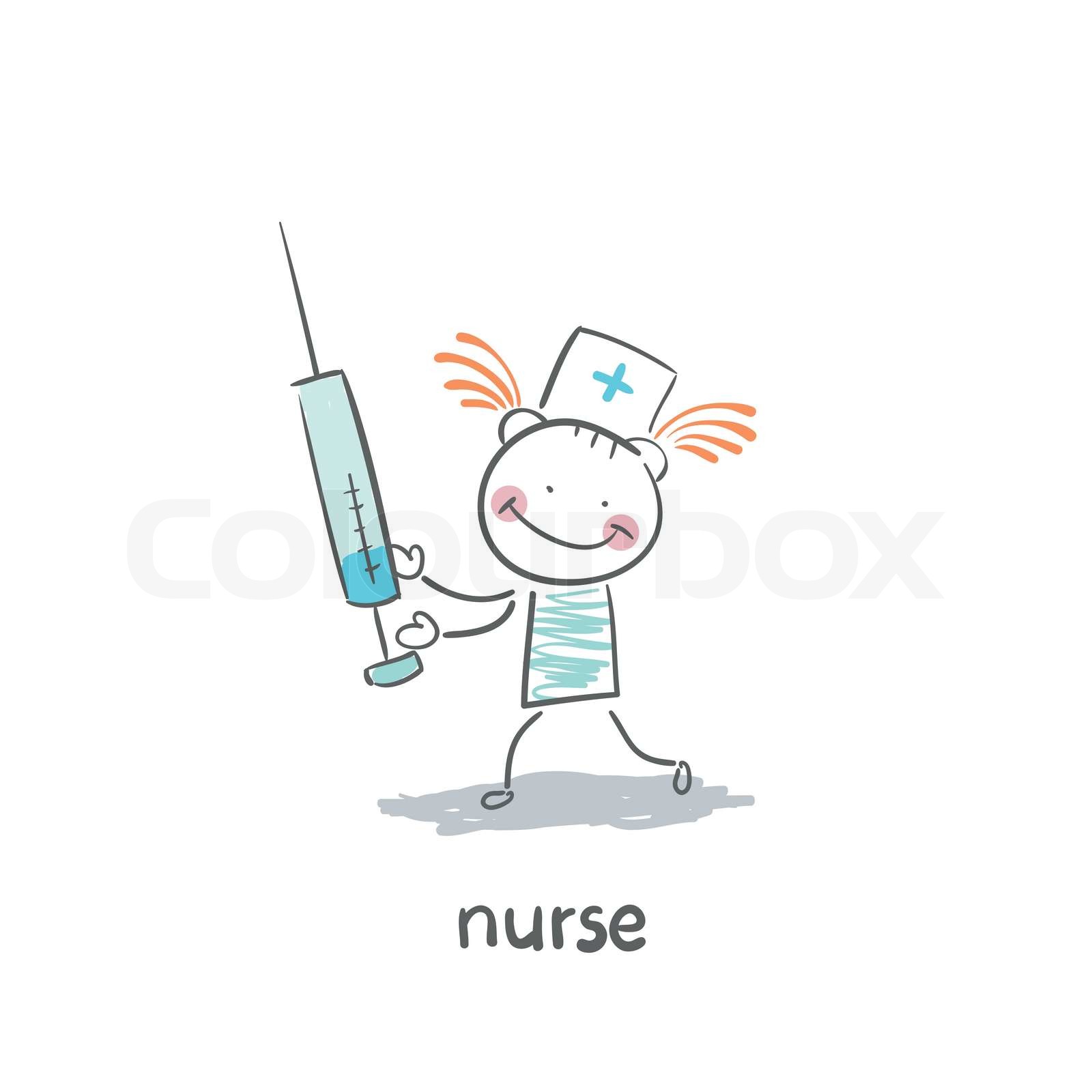 sygeplejerske | Stock vektor | Colourbox