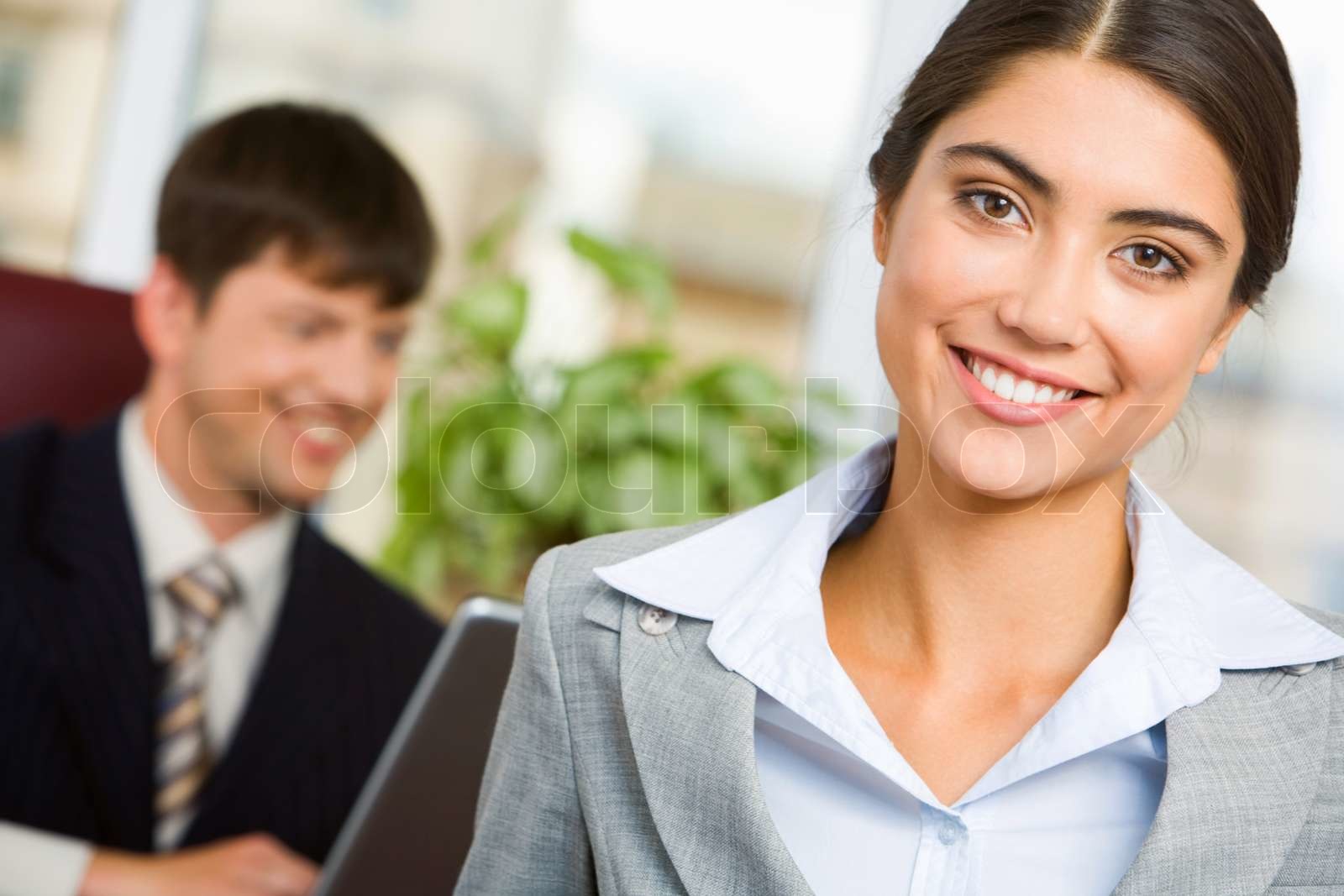 Happy employee | Stock image | Colourbox