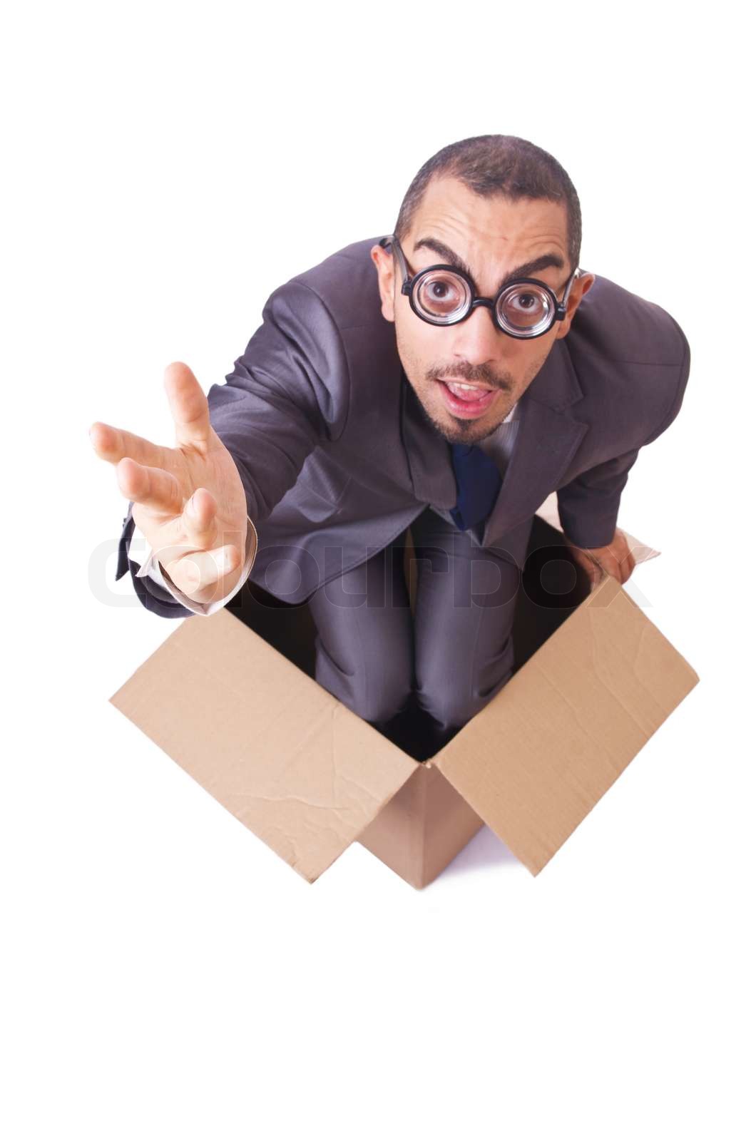 Thinking out of box concept | Stock image | Colourbox