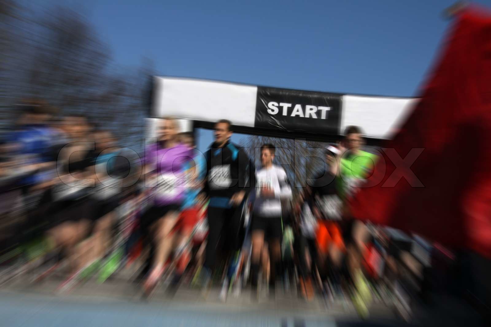 Marathon runners | Stock image | Colourbox