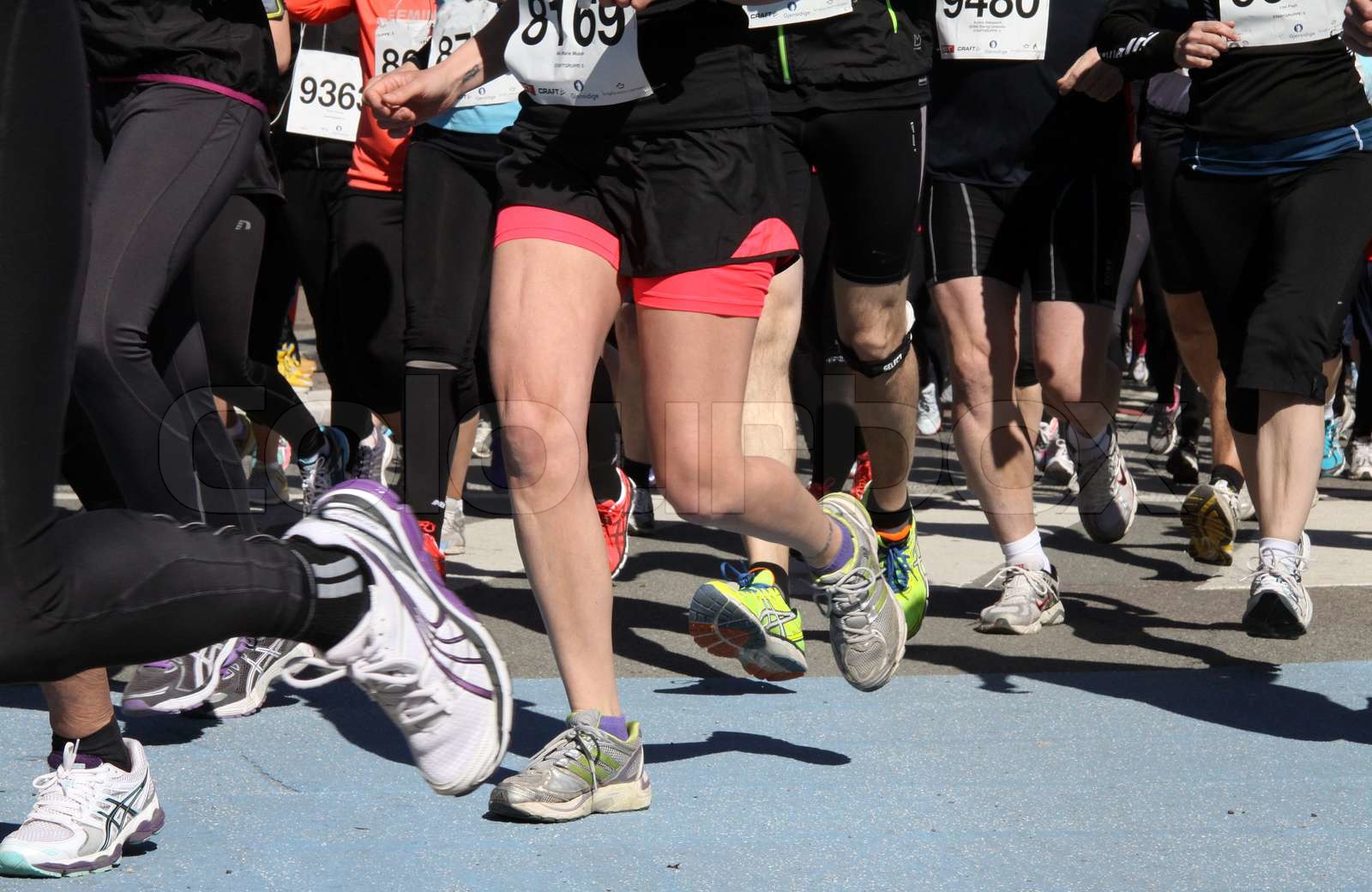 Marathon runners | Stock image | Colourbox