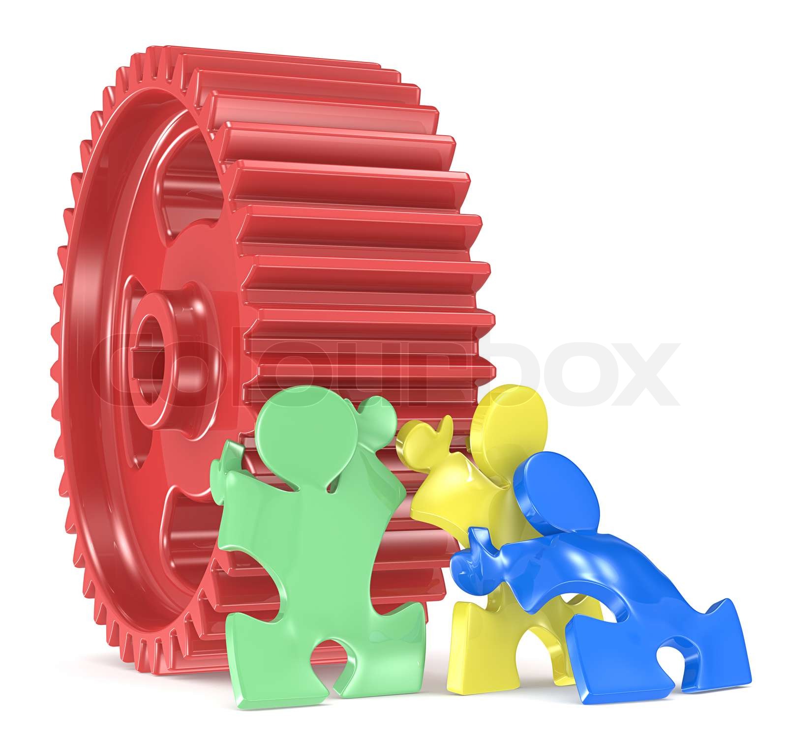 team-effort-stock-image-colourbox