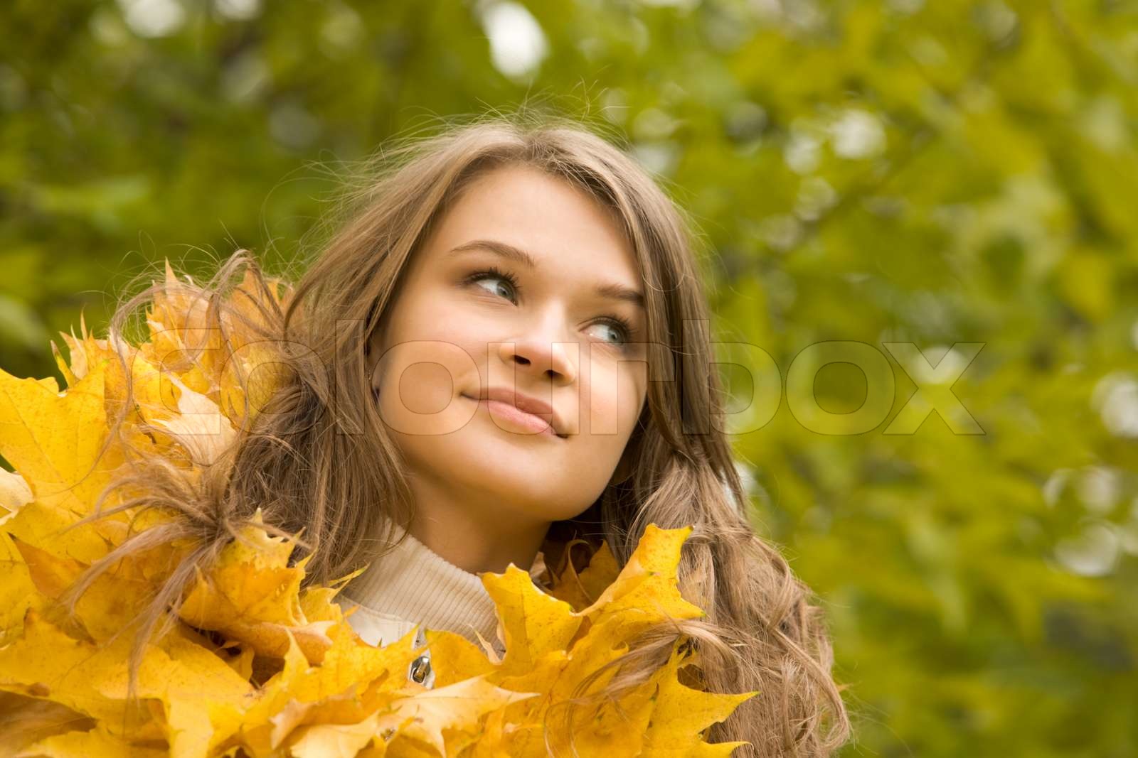 Enigmatic look | Stock image | Colourbox