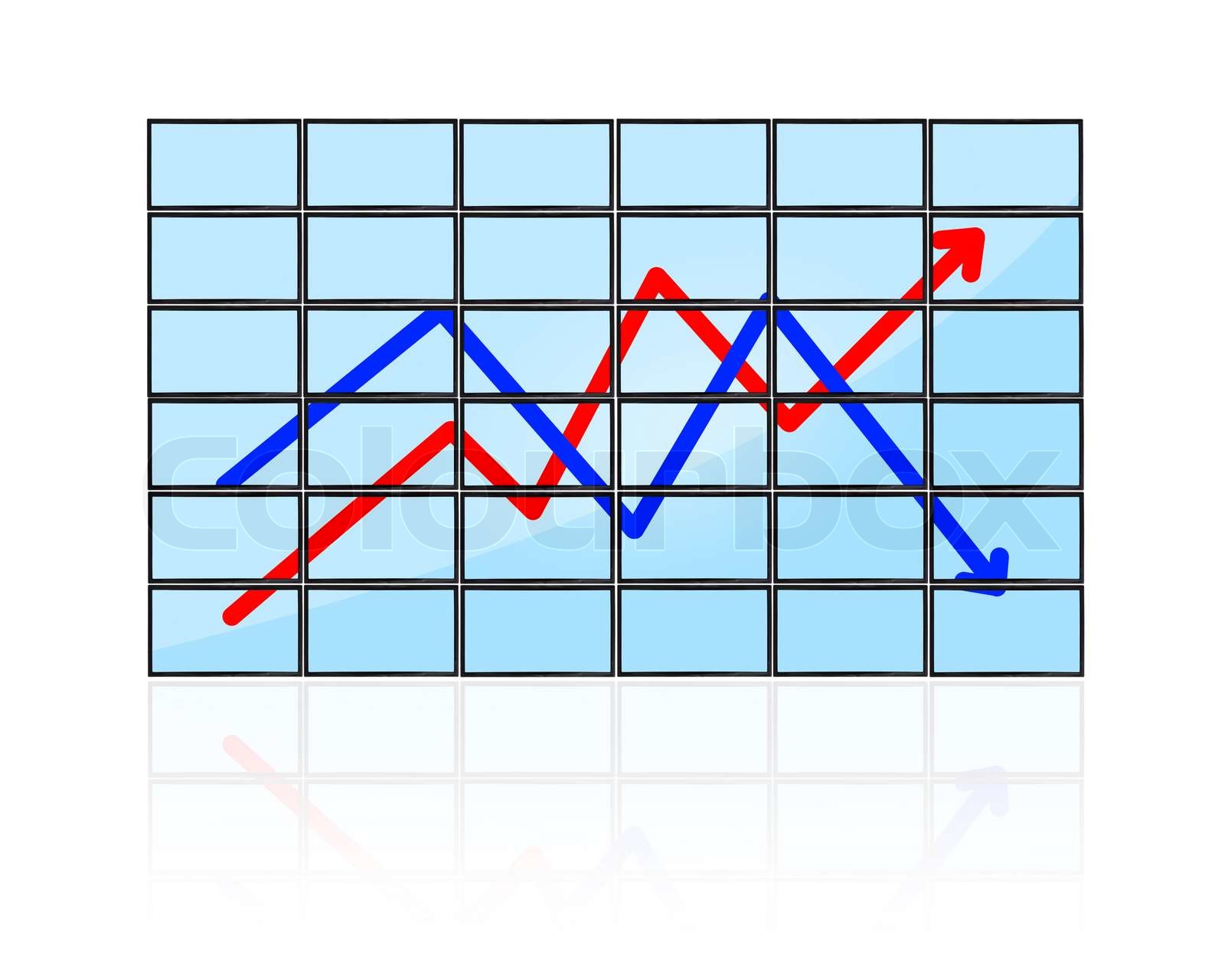 panels with chart | Stock image | Colourbox