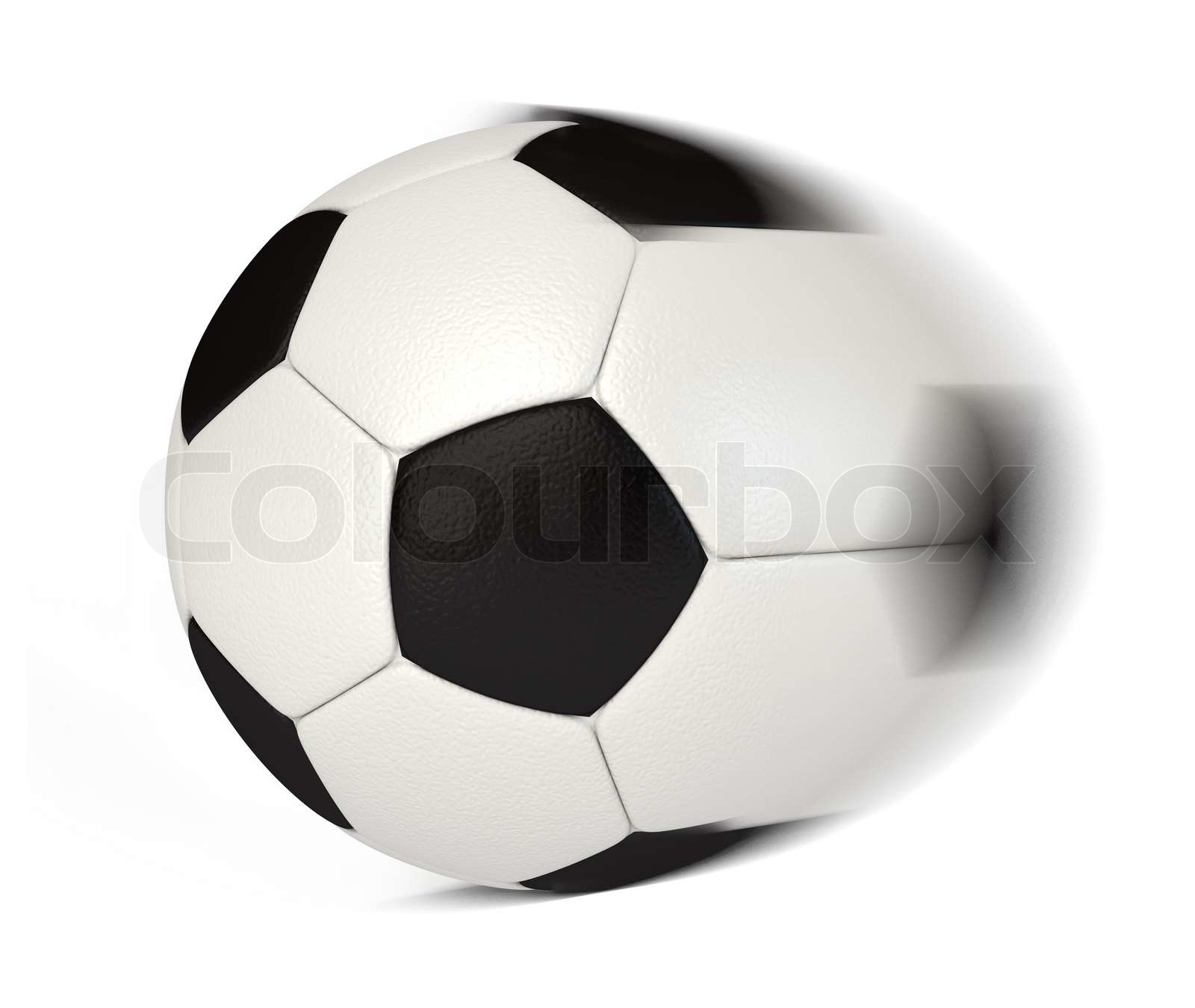 Soccer Ball in Motion | Stock image | Colourbox