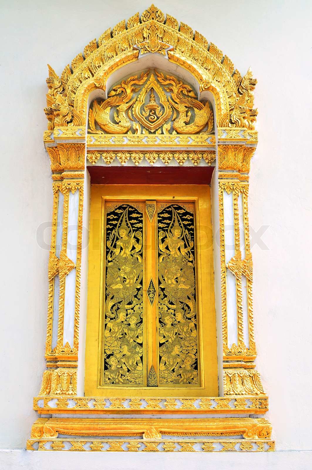 Thai temple windows | Stock image | Colourbox