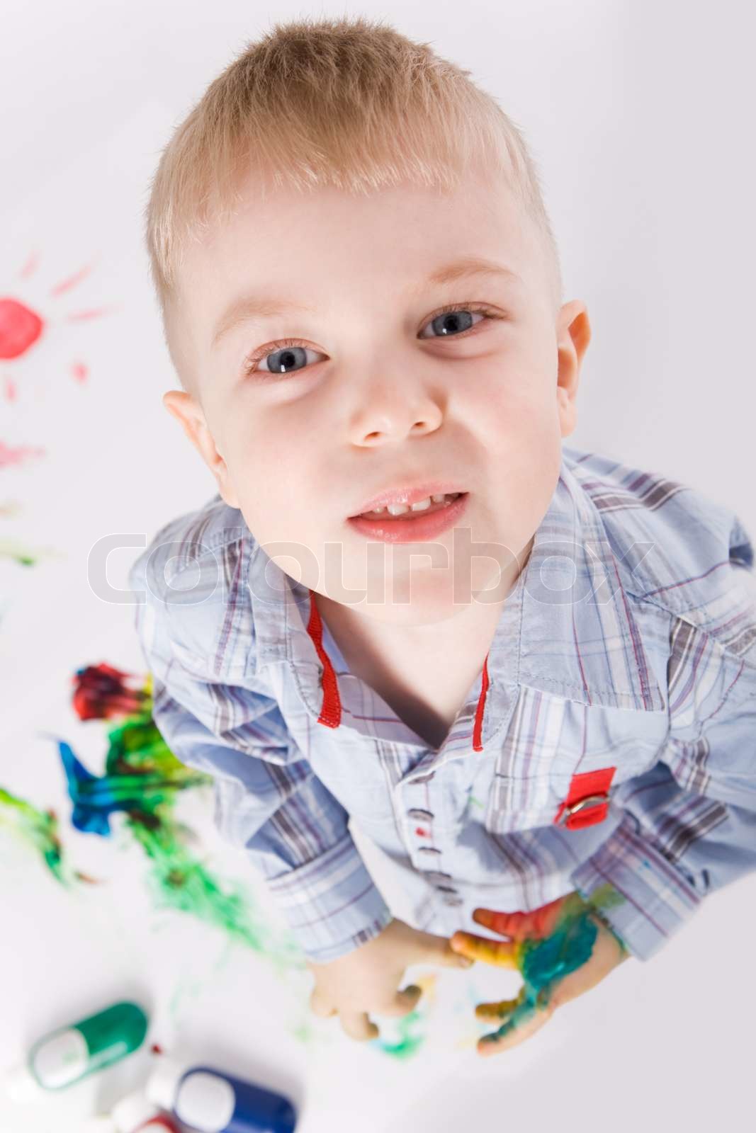 Cute painter | Stock image | Colourbox