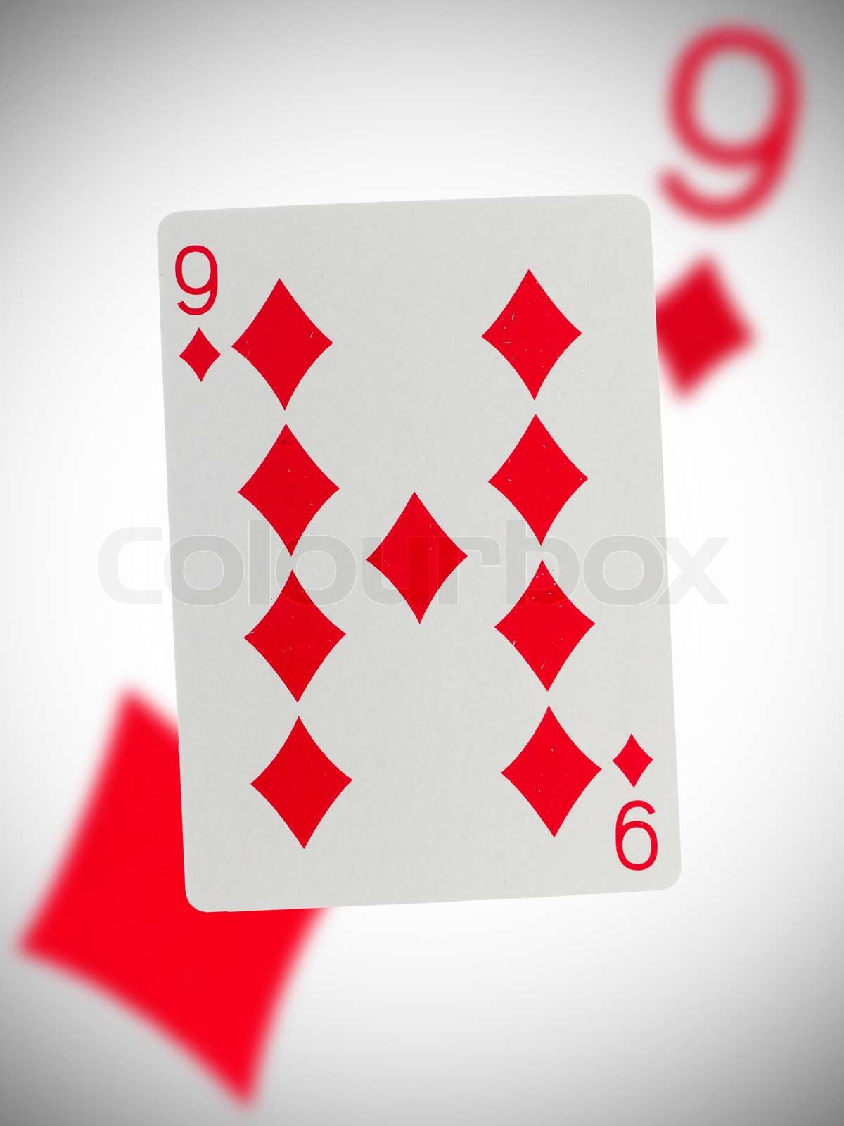 Playing card, nine | Stock image | Colourbox