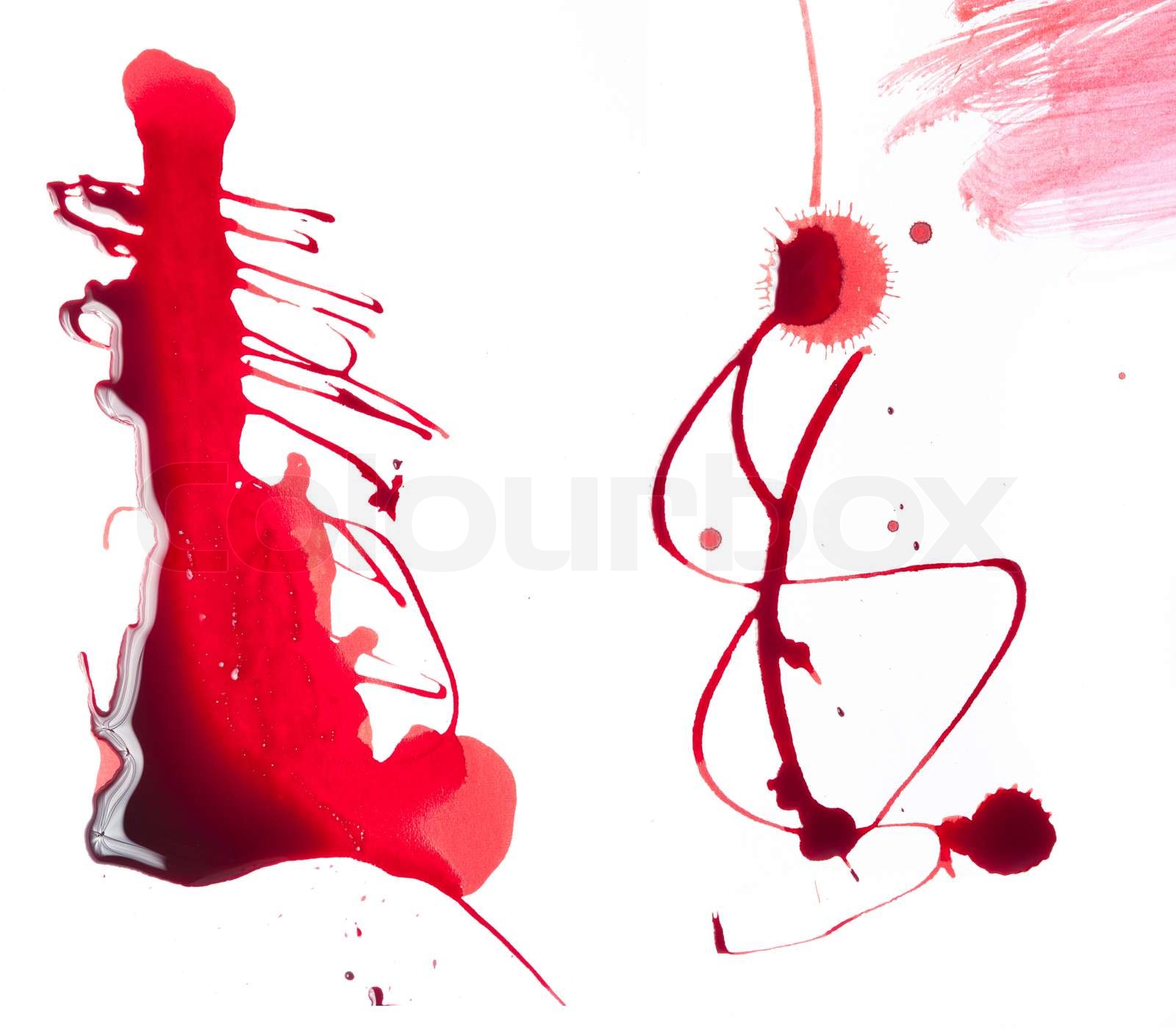 Background with flowing blood | Stock image | Colourbox