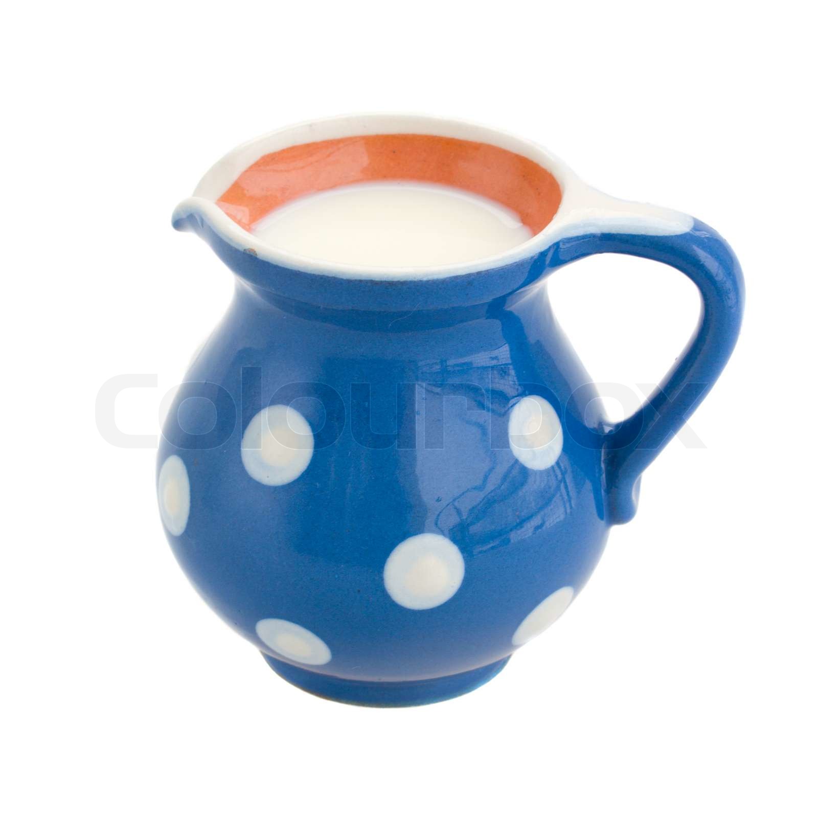 pot of milk | Stock image | Colourbox
