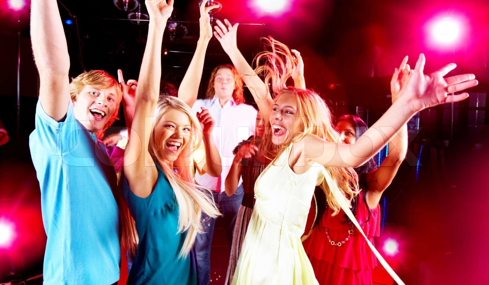 Happy dancers | Stock image | Colourbox