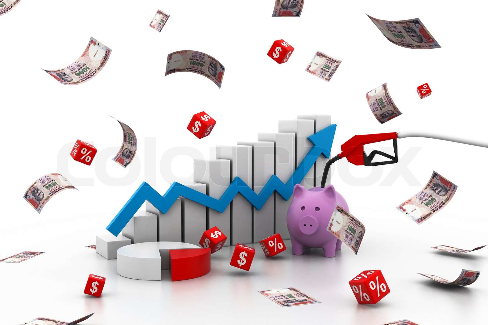 Steigende Preise für Treibstoff | Stock Bild | Colourbox