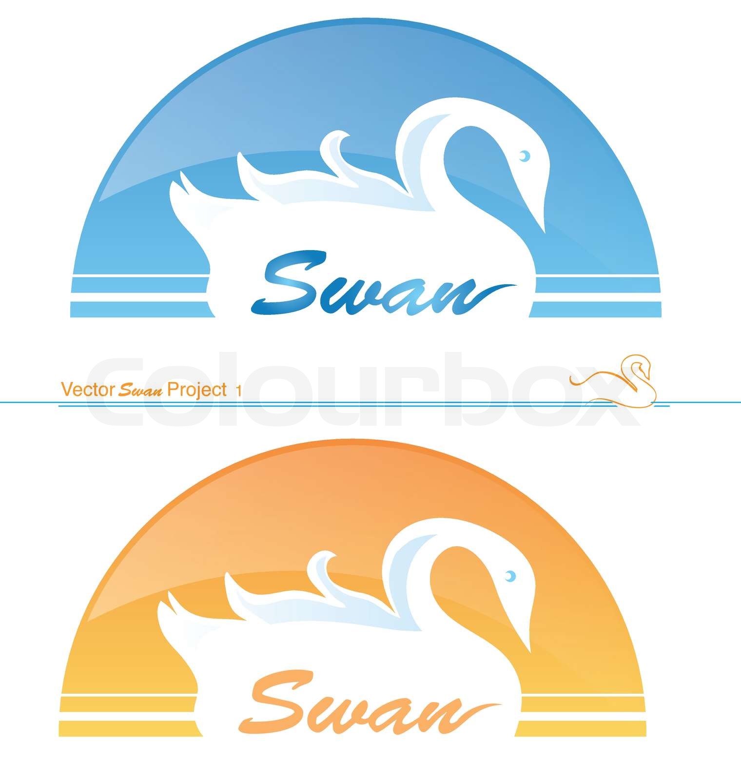 swan project 1 | Stock vector | Colourbox