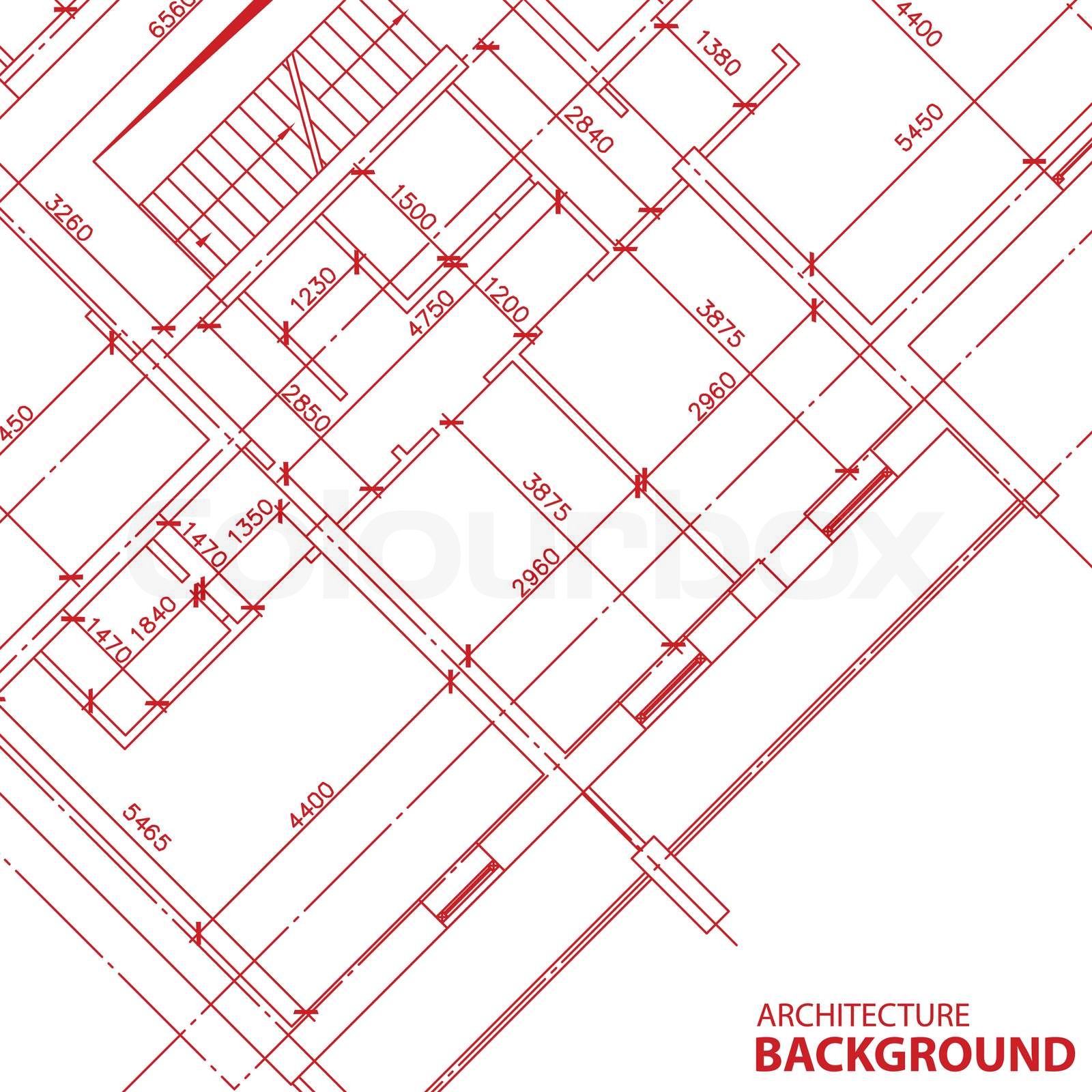 Red architecture background | Stock vector | Colourbox