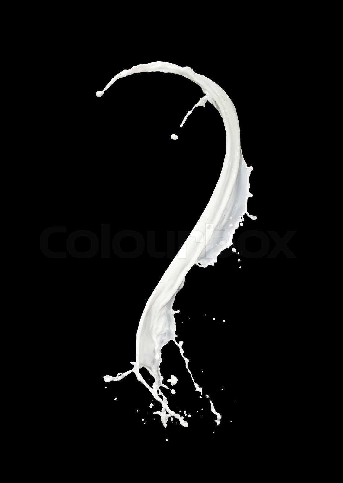 milk splash | Stock image | Colourbox
