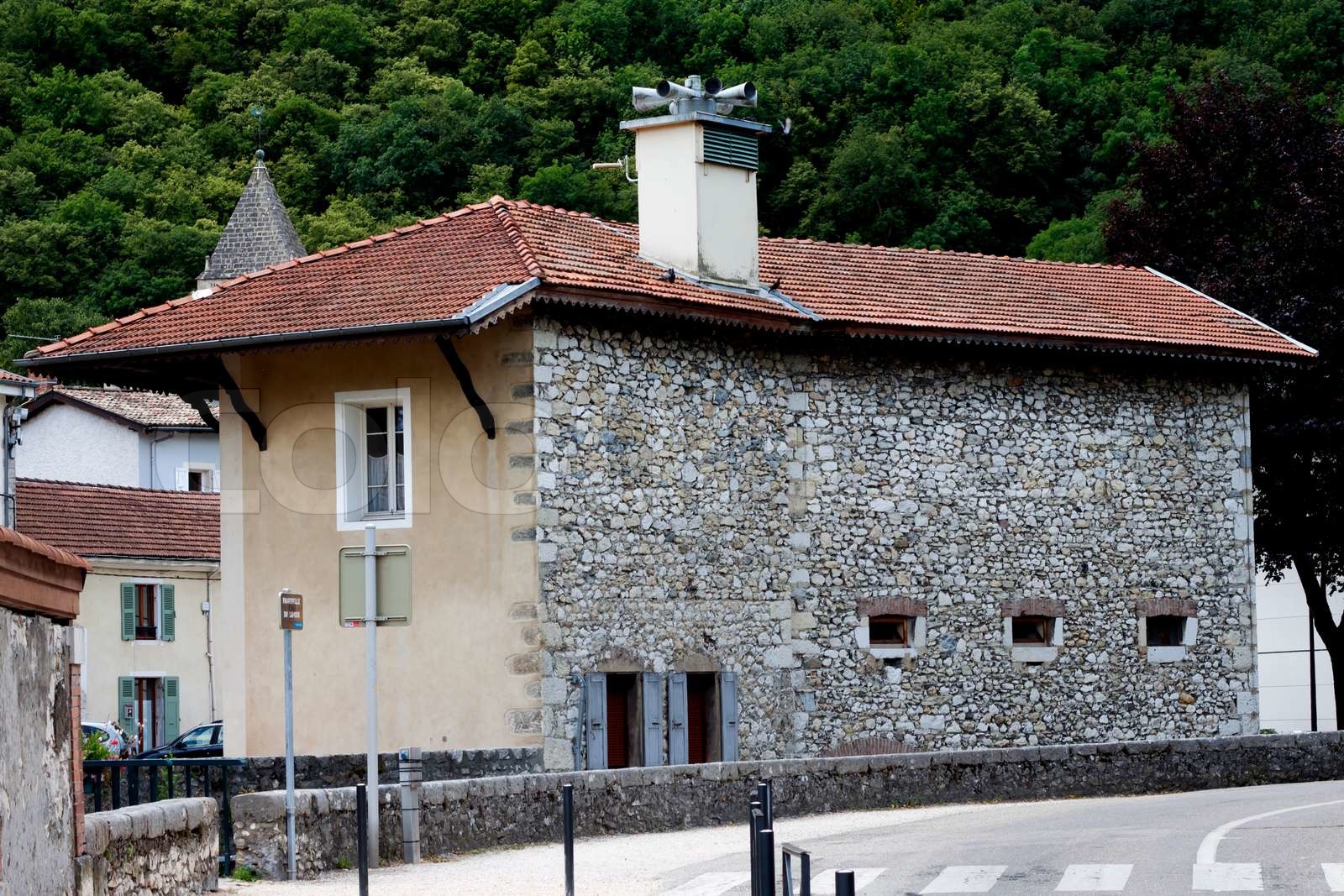 French stone house in Sassenage - Grenoble, France | Stock image ...