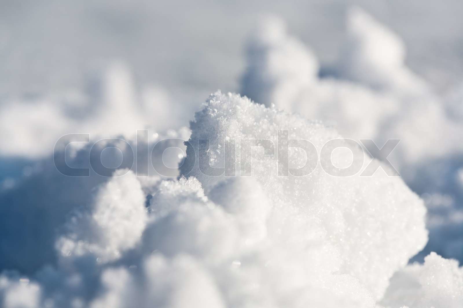 Nærbilleder af sne | Stock foto | Colourbox