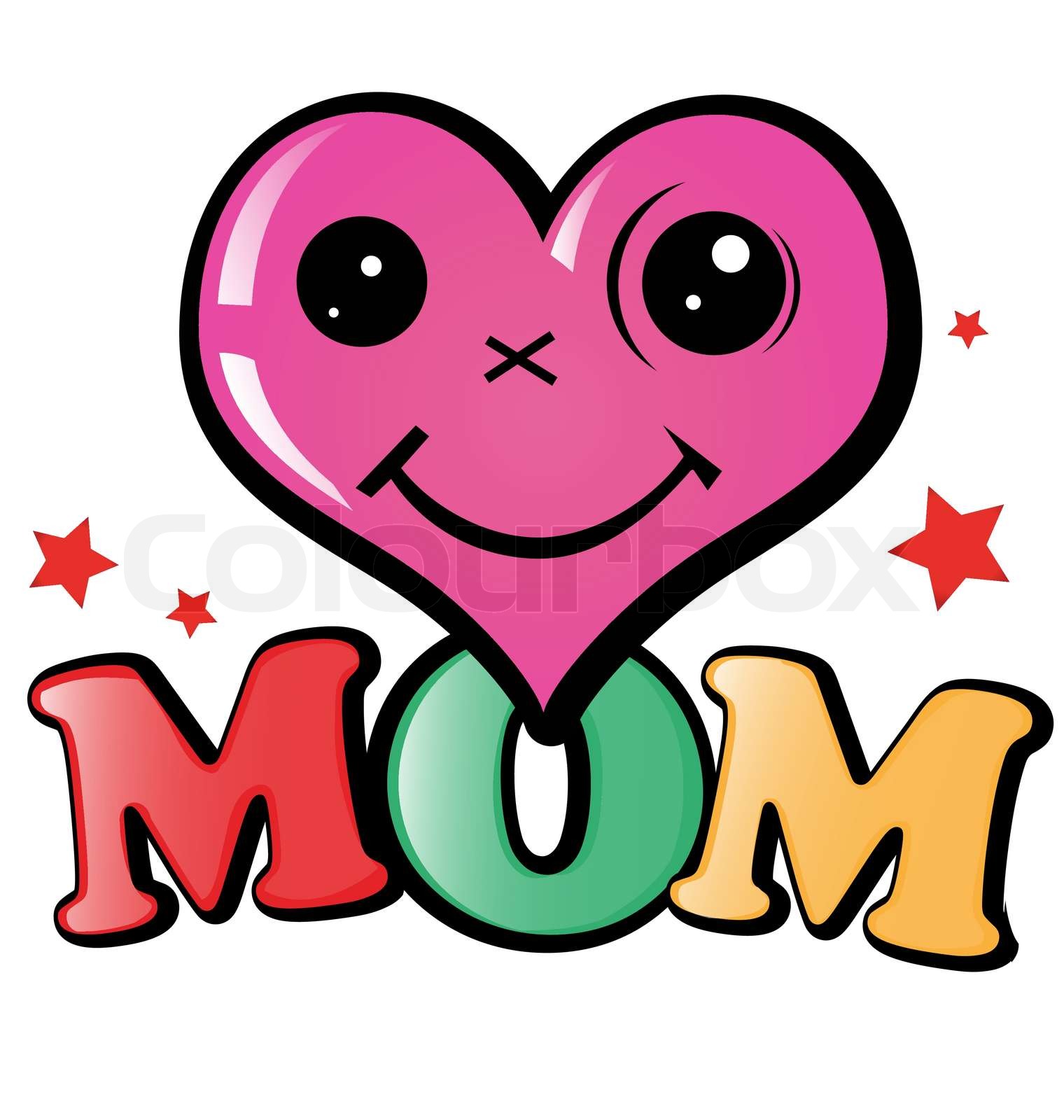 i love mom | Stock vector | Colourbox