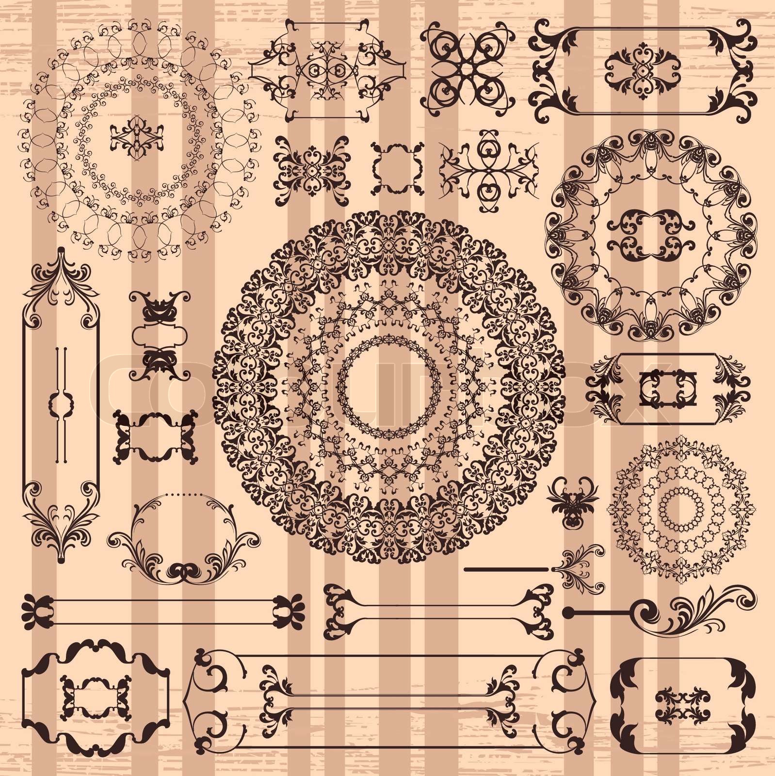 beautiful arabic textures | Stock vector | Colourbox