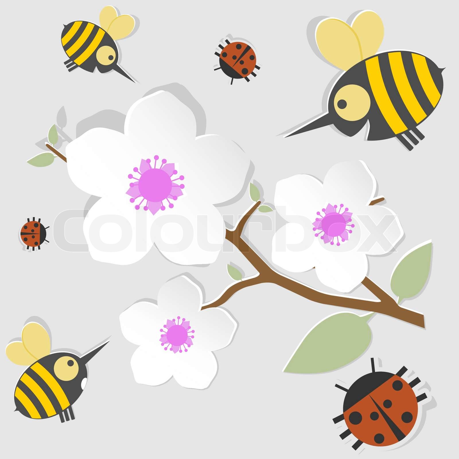 spring collage | Stock vector | Colourbox