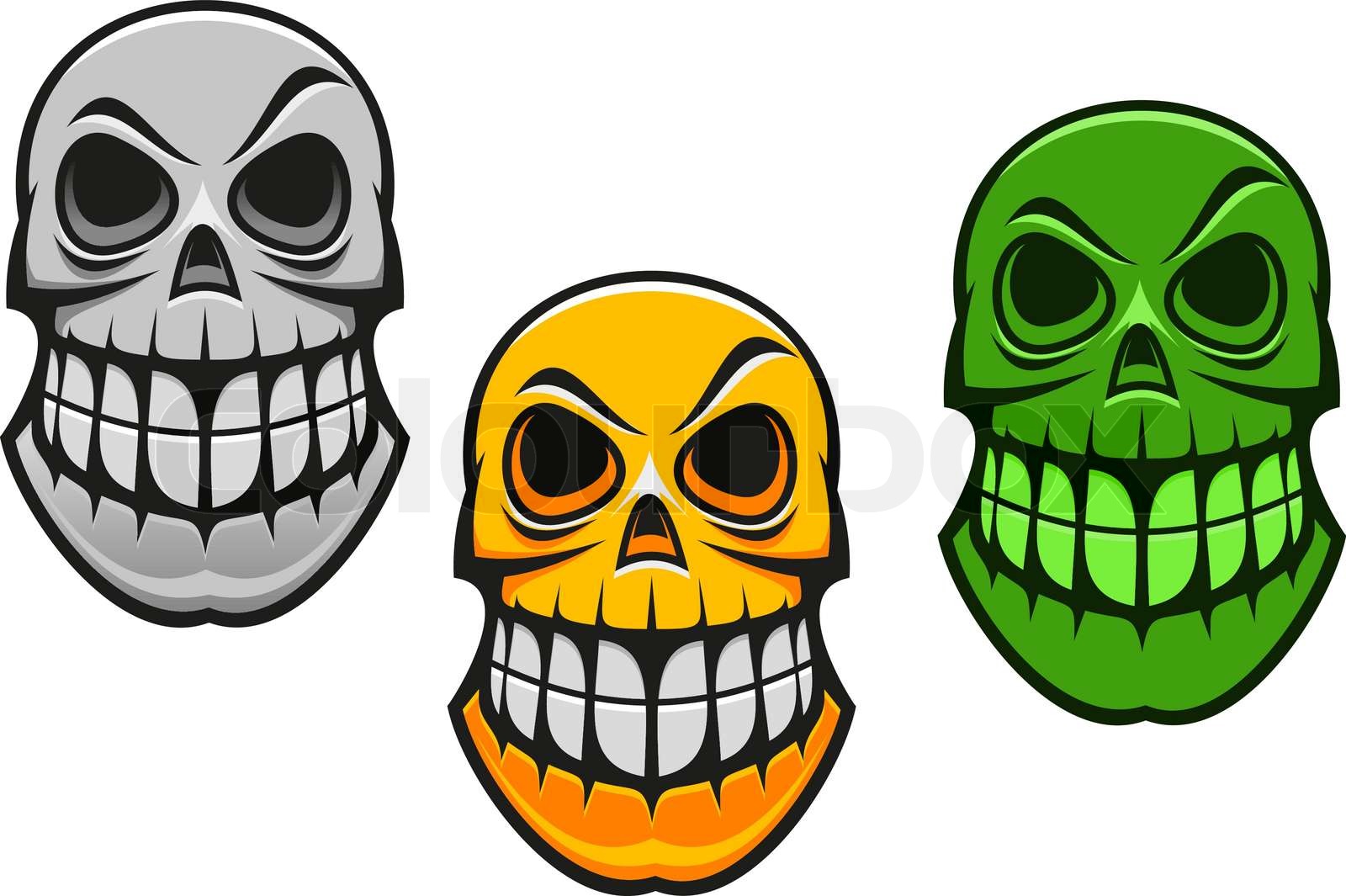 Monster skull | Stock vector | Colourbox